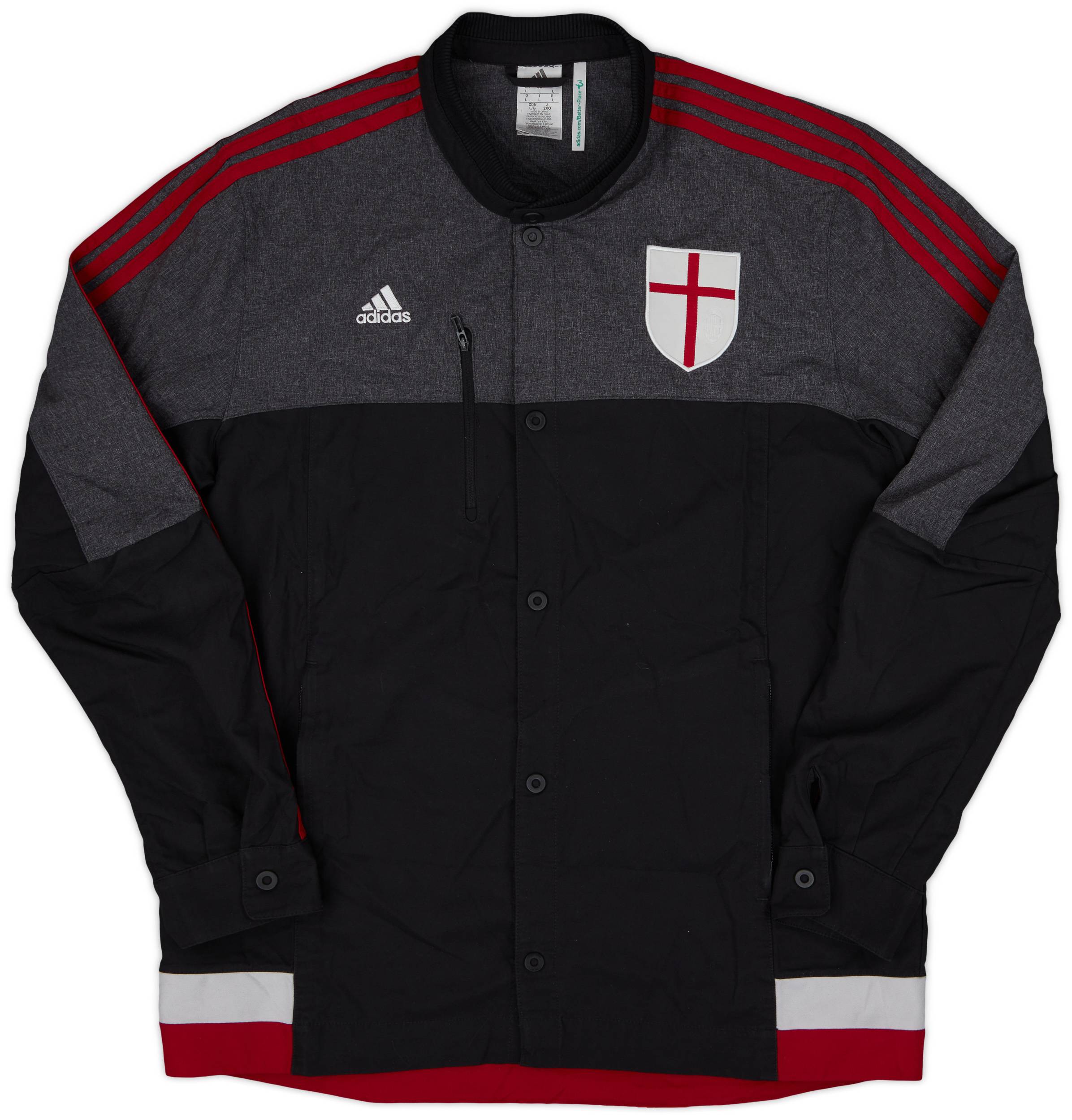 2014-15 AC Milan adidas Track Jacket - 9/10 - (L)