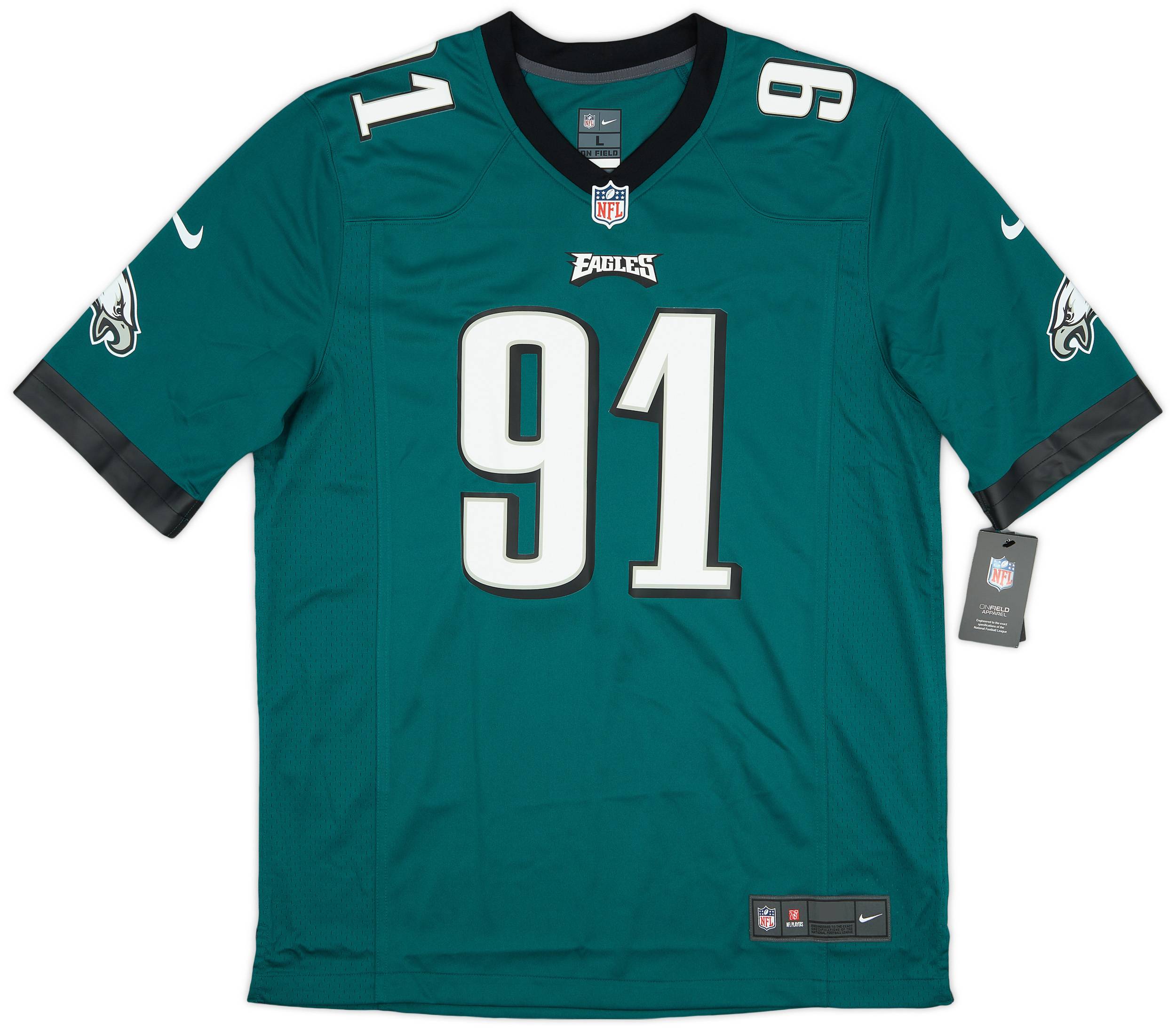 2012-23 Philadelphia Eagles Cox #91 Nike Game Home Jersey (L)