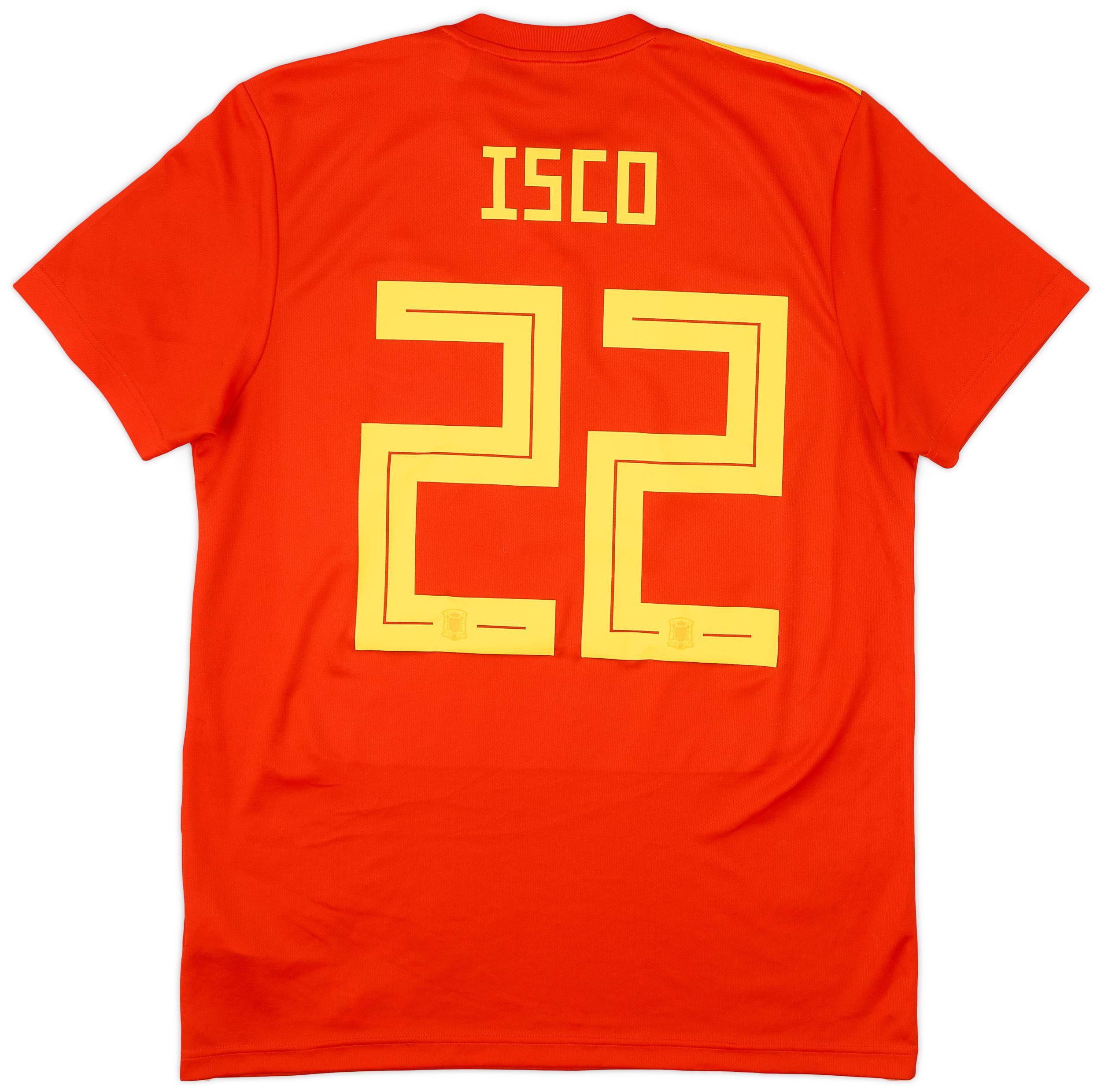2018-19 Spain Home Shirt Isco #22 - 9/10 - (M)