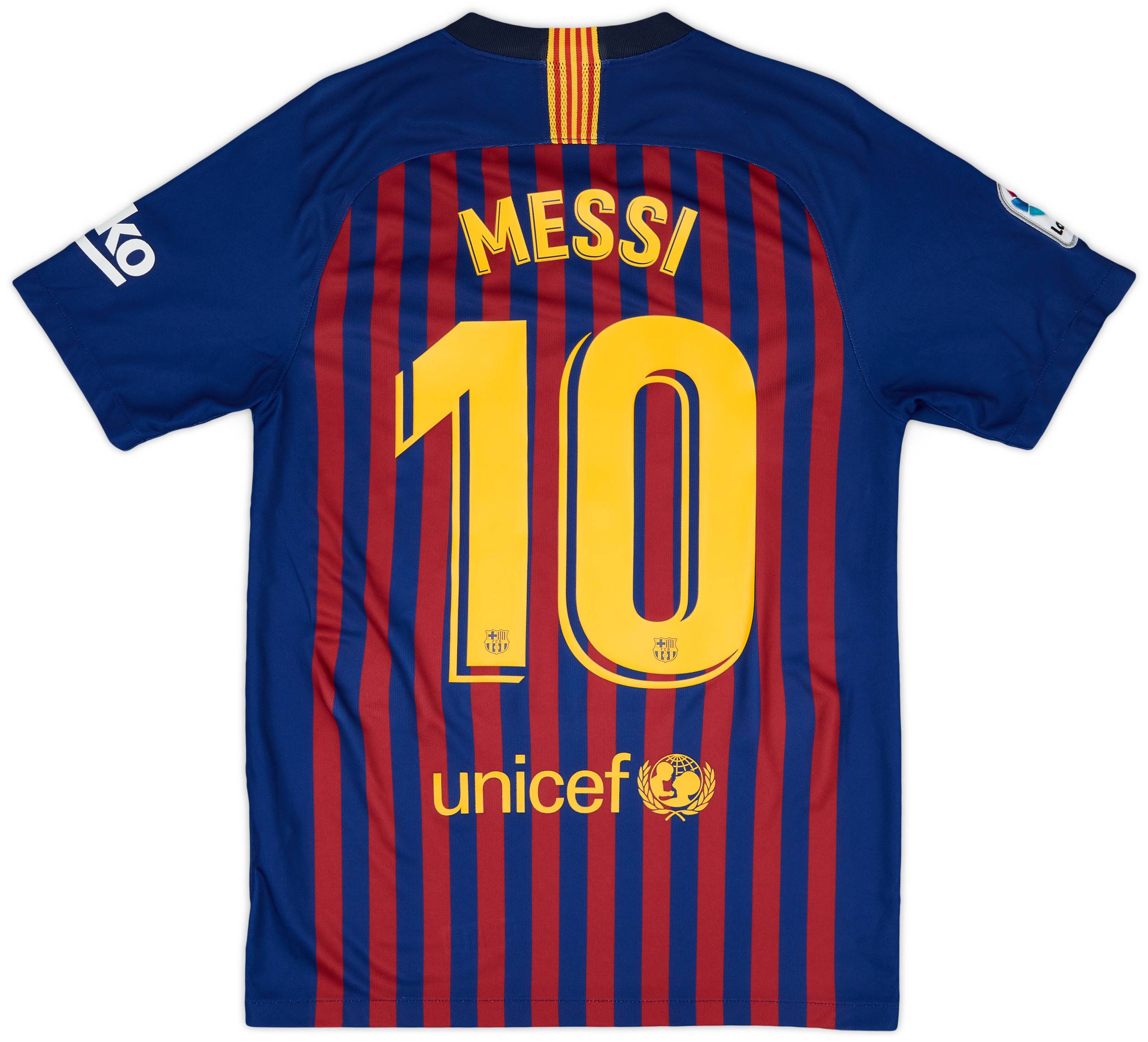2018-19 Barcelona Home Shirt Messi #10 - 9/10 - (S)