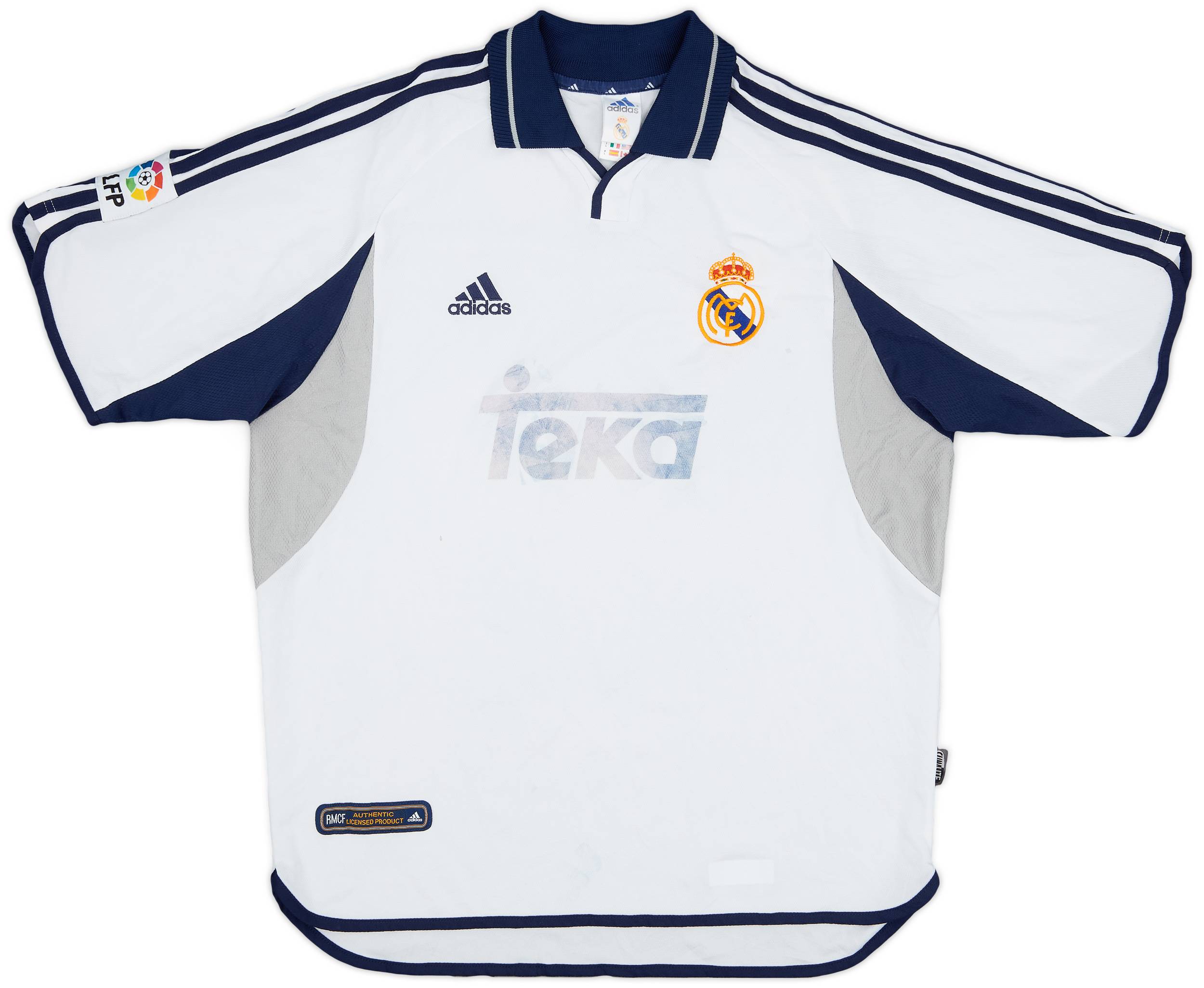 2000-01 Real Madrid Home Shirt - 4/10 - (L)