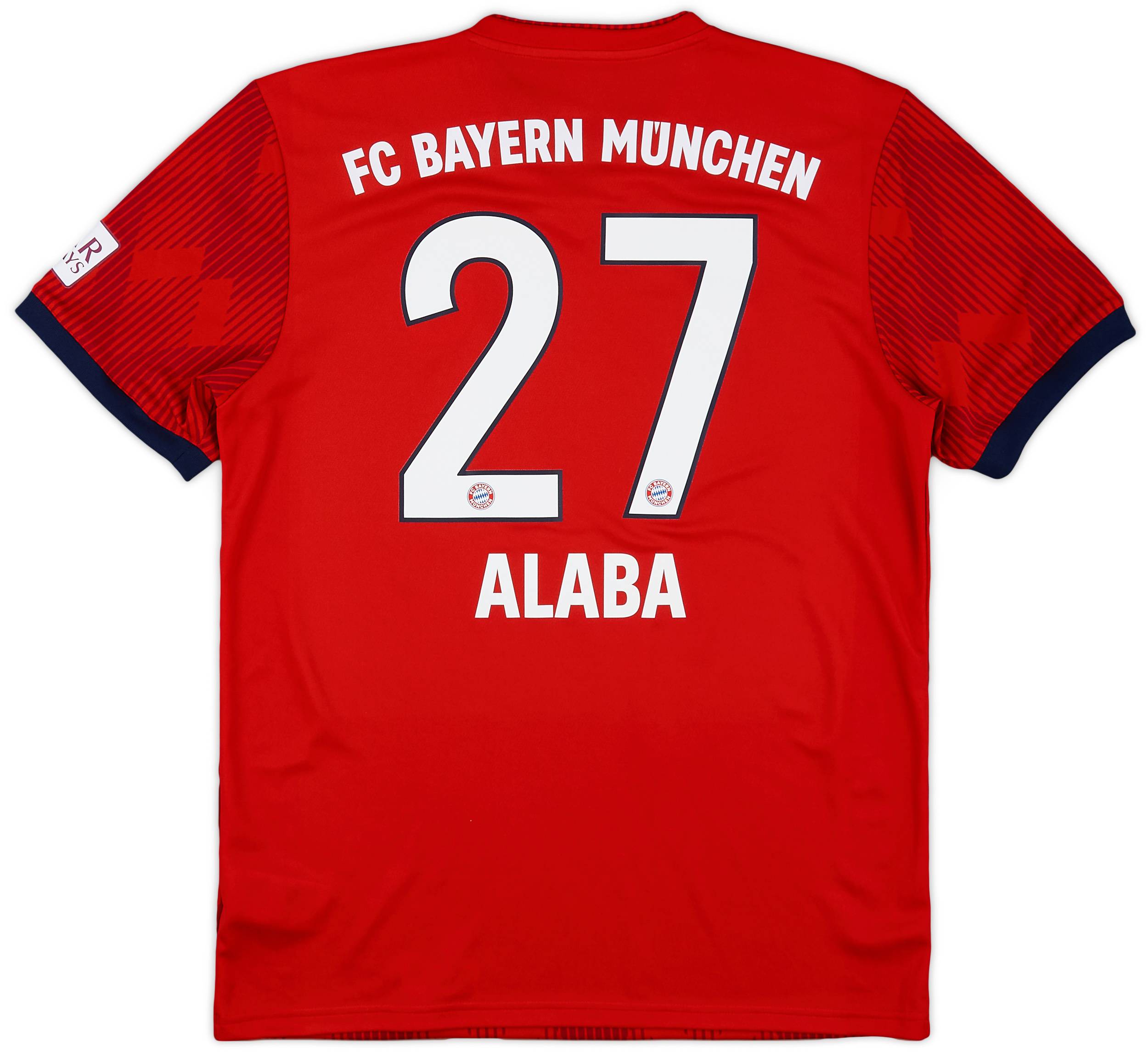 2018-19 Bayern Munich Home Shirt Alaba #27 - 9/10 - (M)