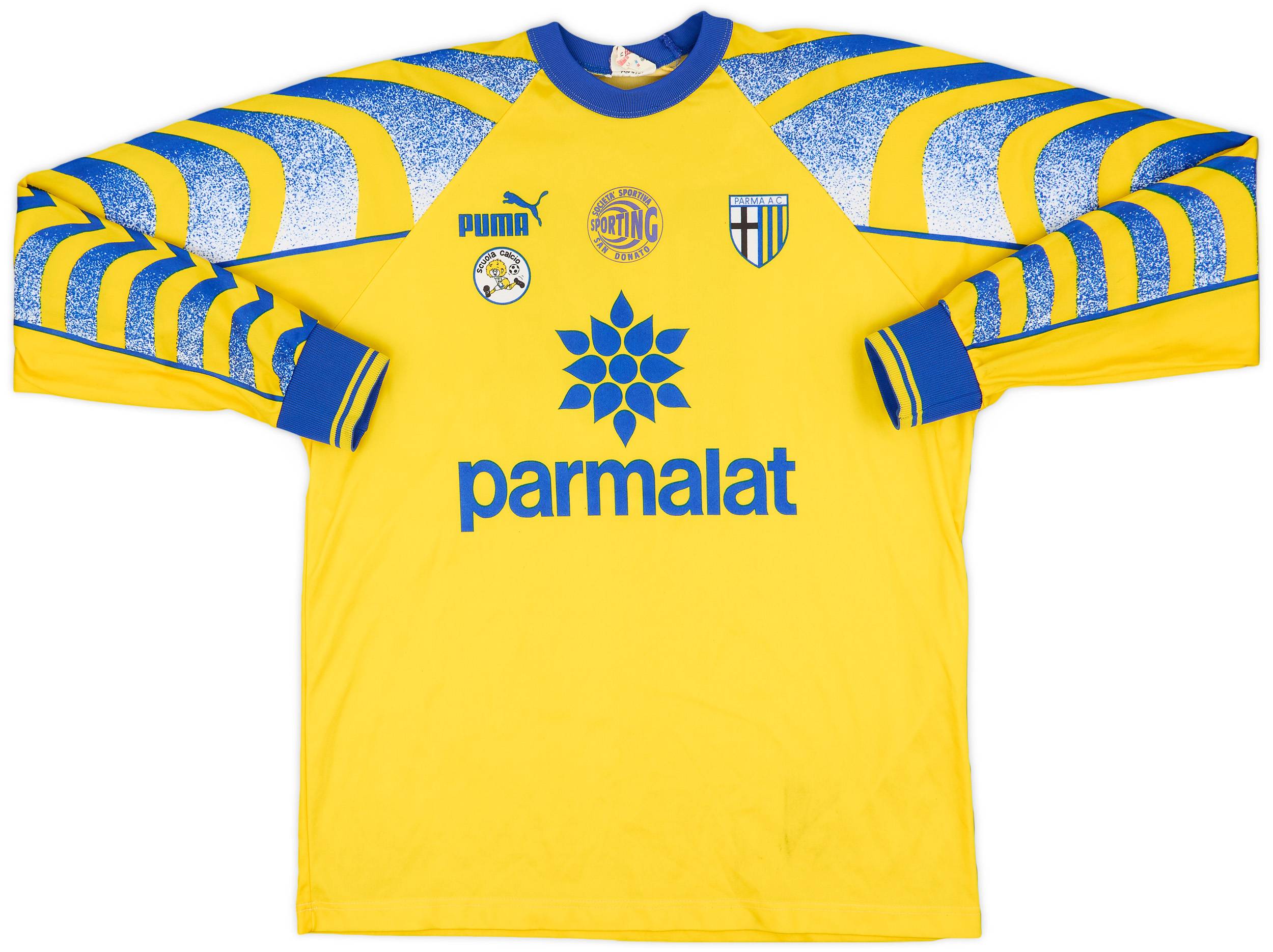 1995-97 Parma 'Scuola Calcio' Basic Third L/S Shirt #14 - 9/10 - (M)