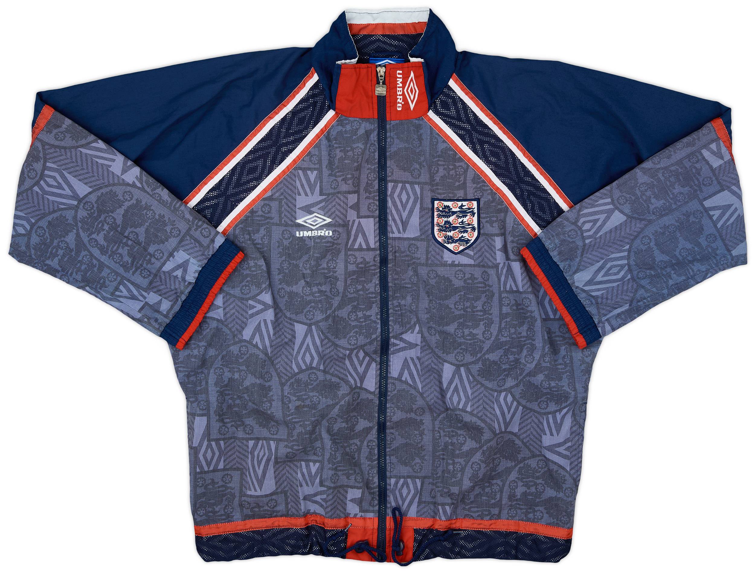 1994-96 England Umbro Track Jacket - 7/10 - (L)