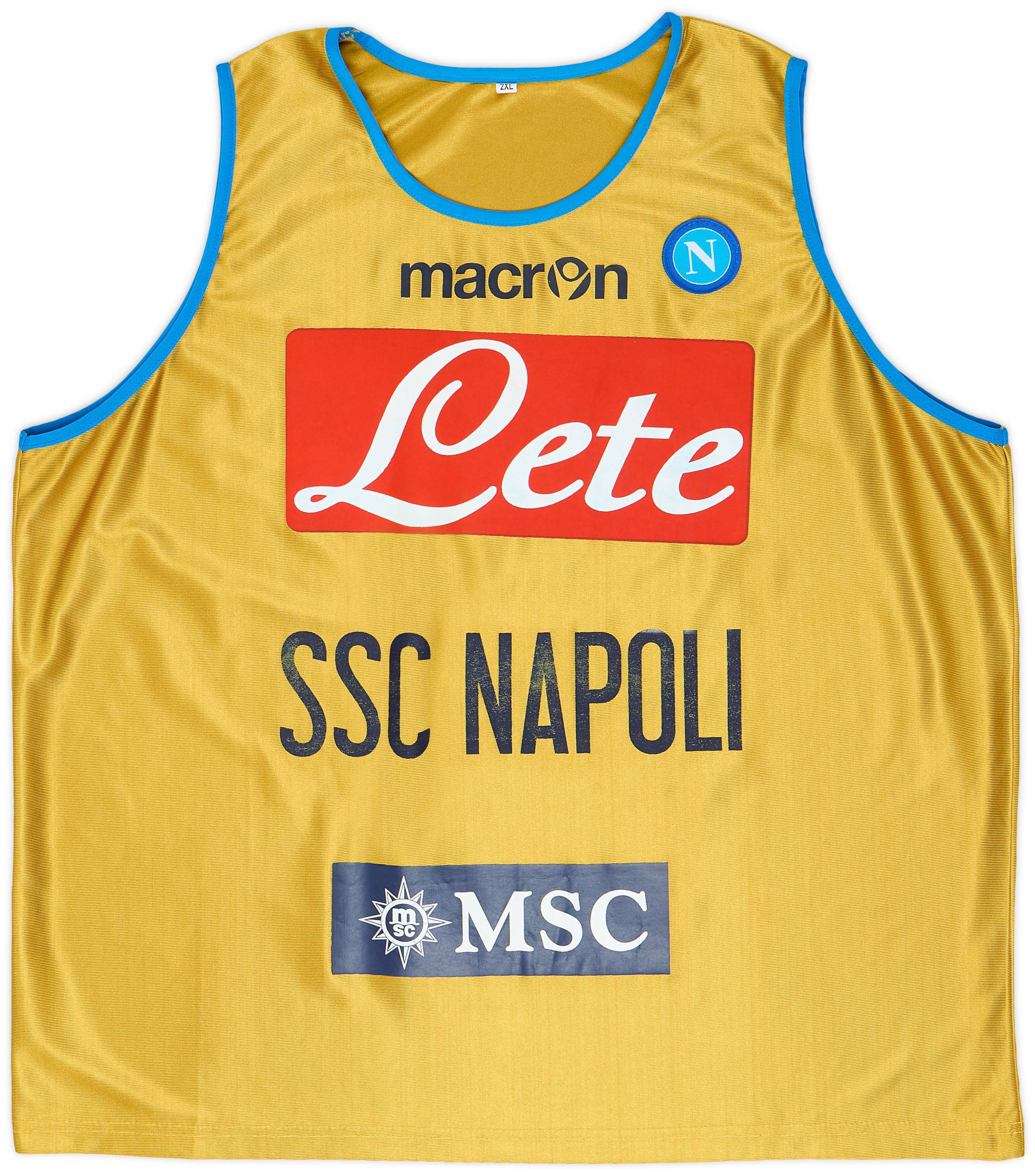 2014-15 Napoli Macron Training Bib - 7/10 - (XXL)
