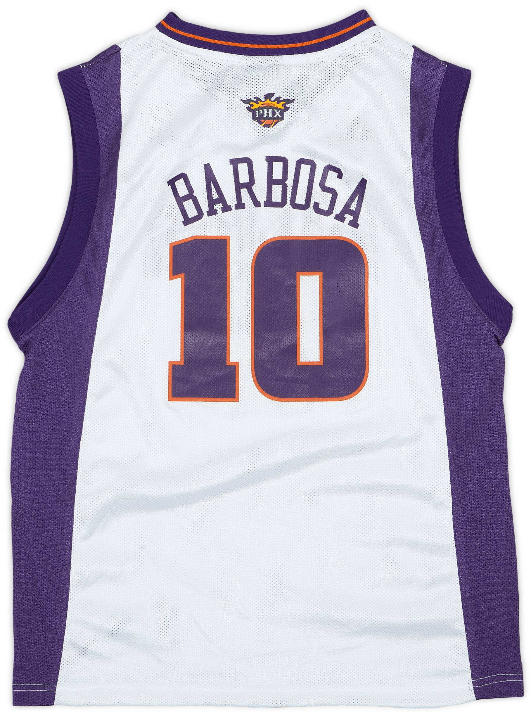2006-10 Phoenix Suns Barbosa #10 adidas Home Jersey - 9/10 - (L.Boys)