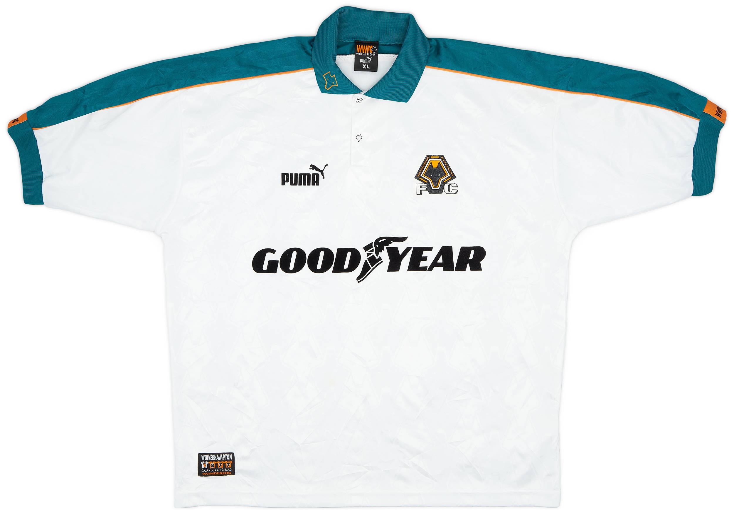 1997-99 Wolves Away Shirt - 8/10 - (XL)