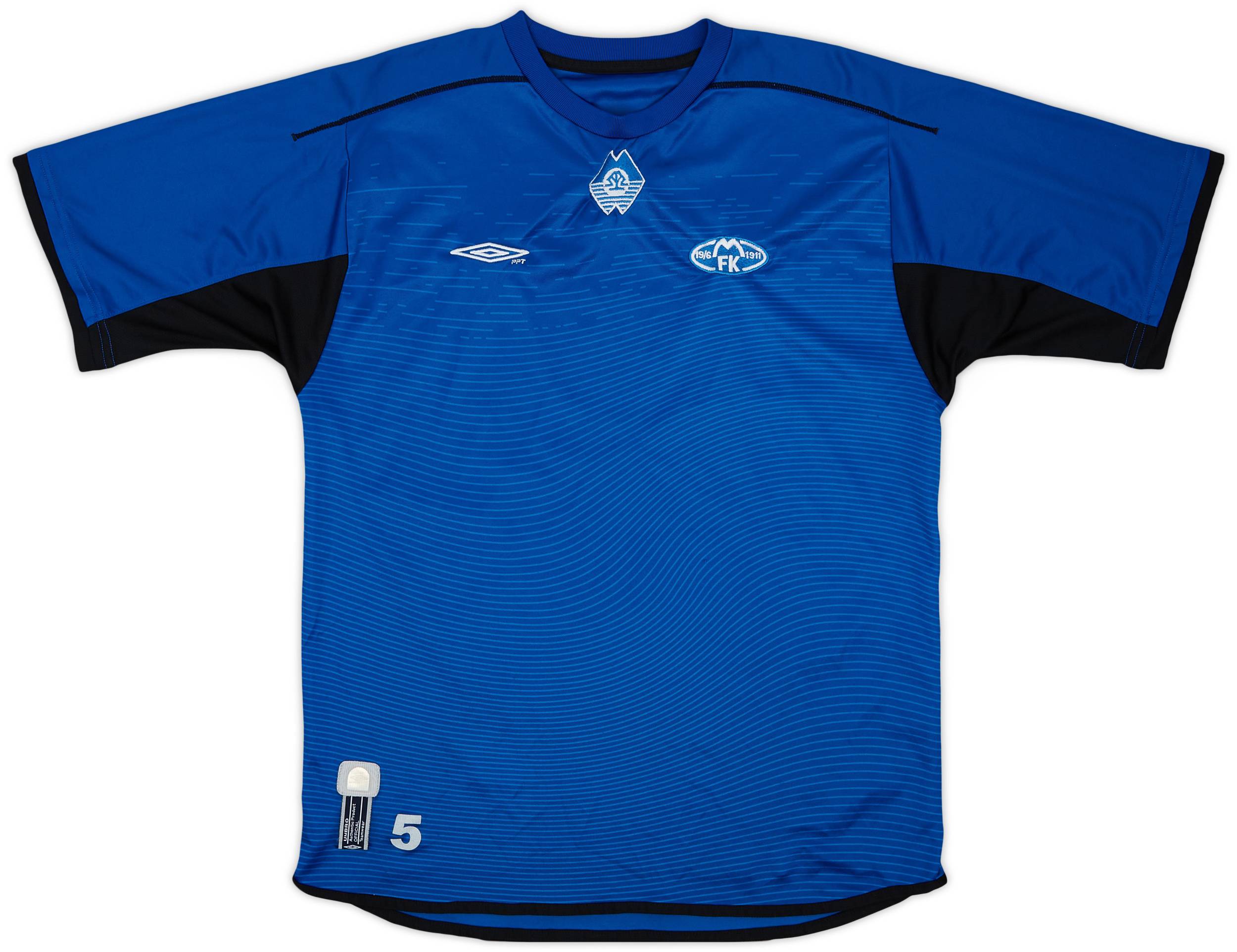 2002-03 Molde FK Umbro Player Issue Training Shirt #5 - 8/10 - (M)