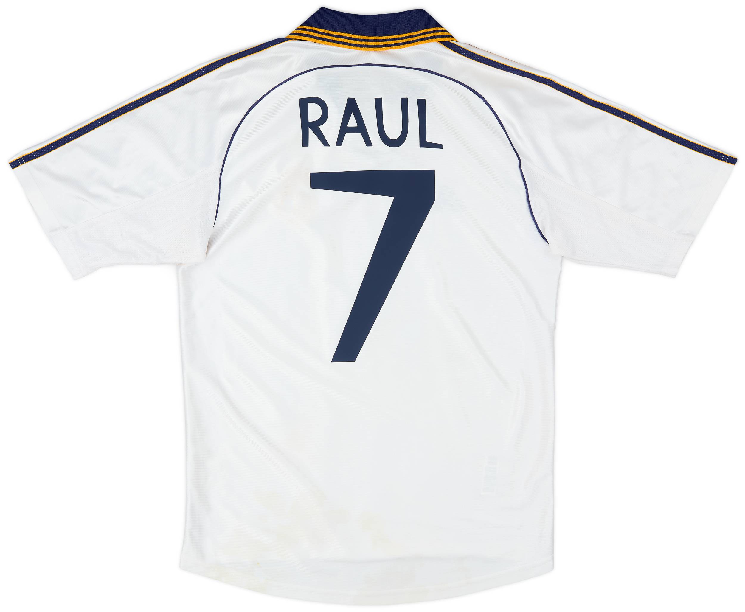 1998-00 Real Madrid Home Shirt Raul #7 - 7/10 - (S)