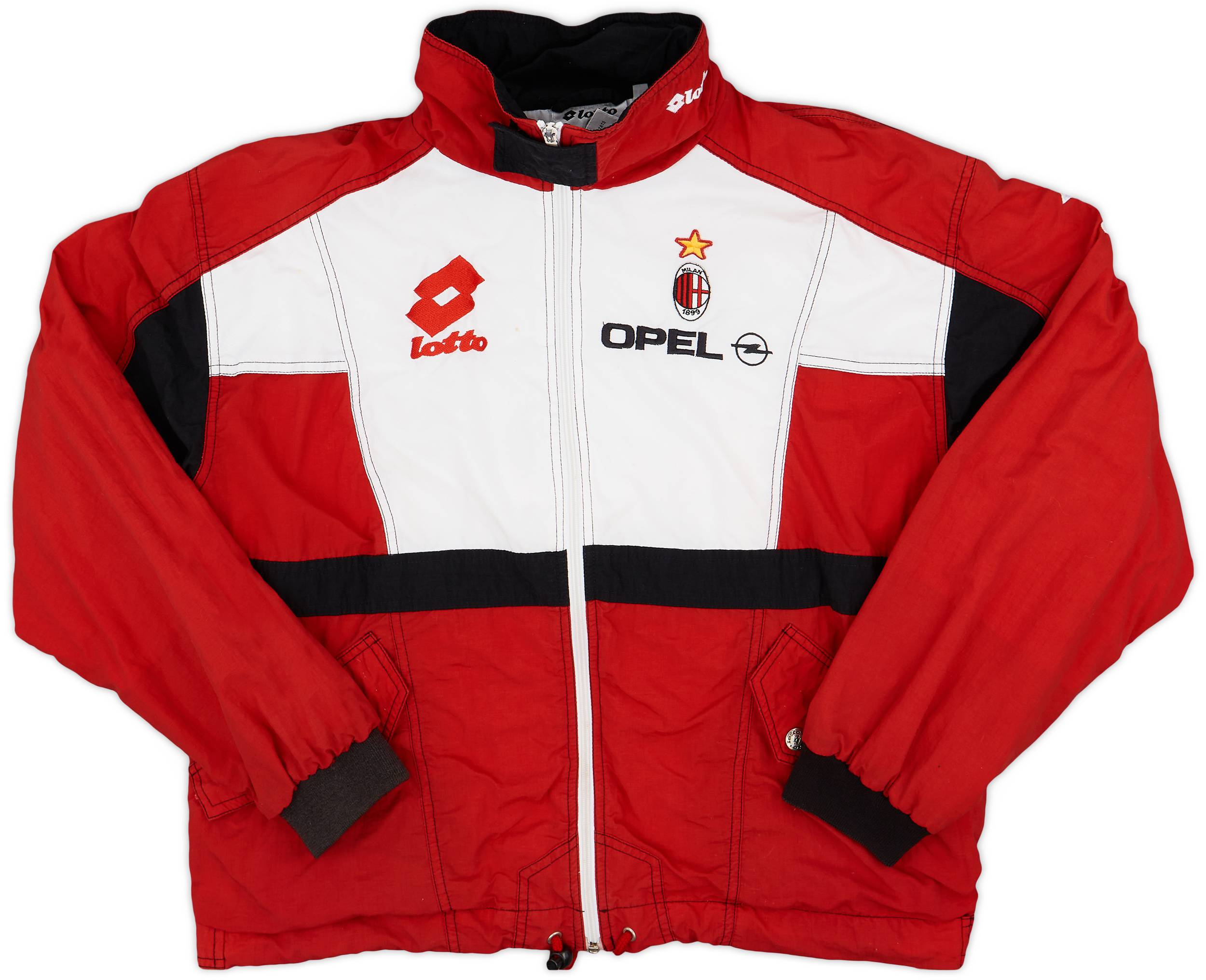 1995-96 AC Milan Lotto Track Jacket - 8/10 - (L)
