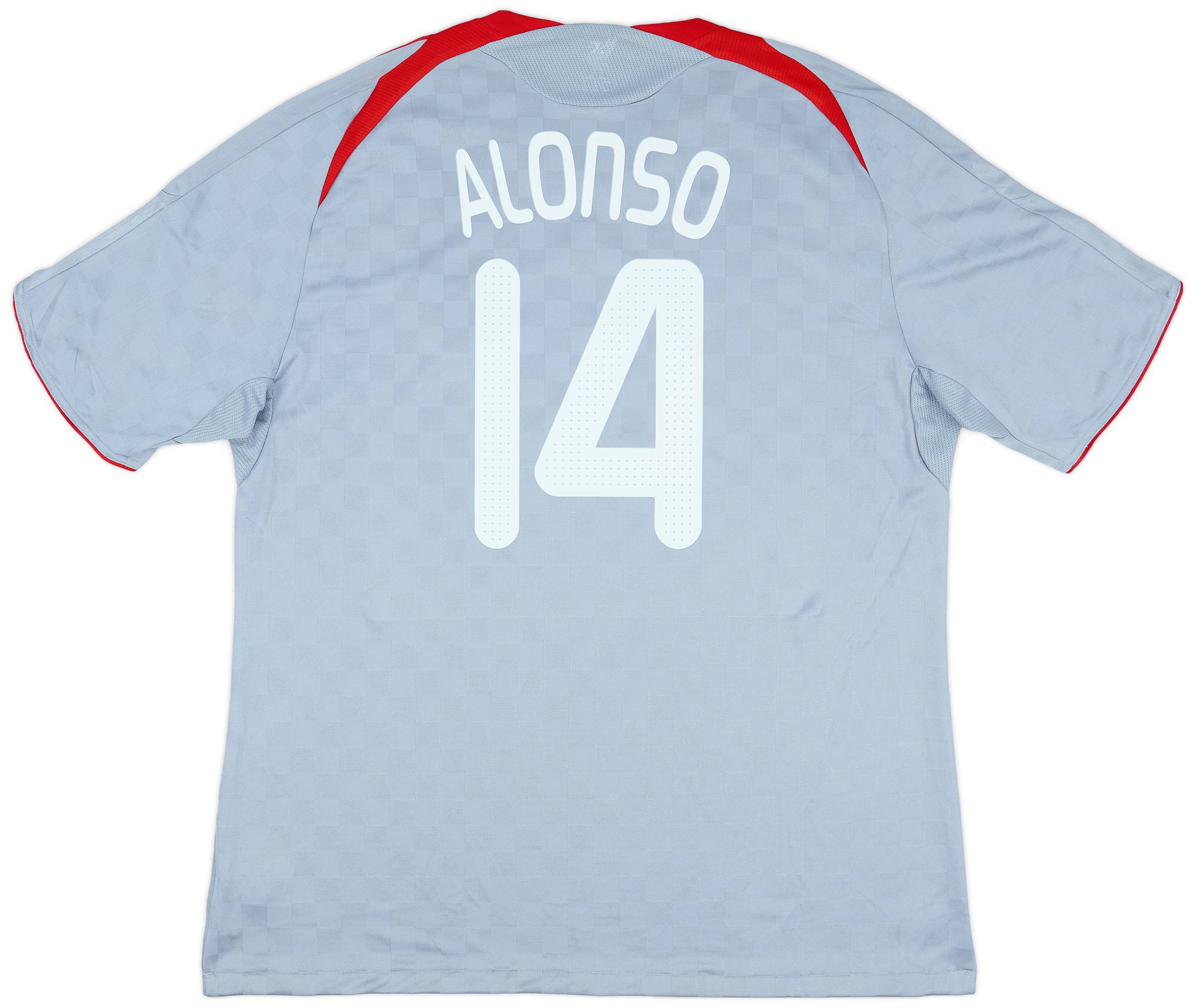 2008-09 Liverpool Away Shirt Alonso #14 (XXL)