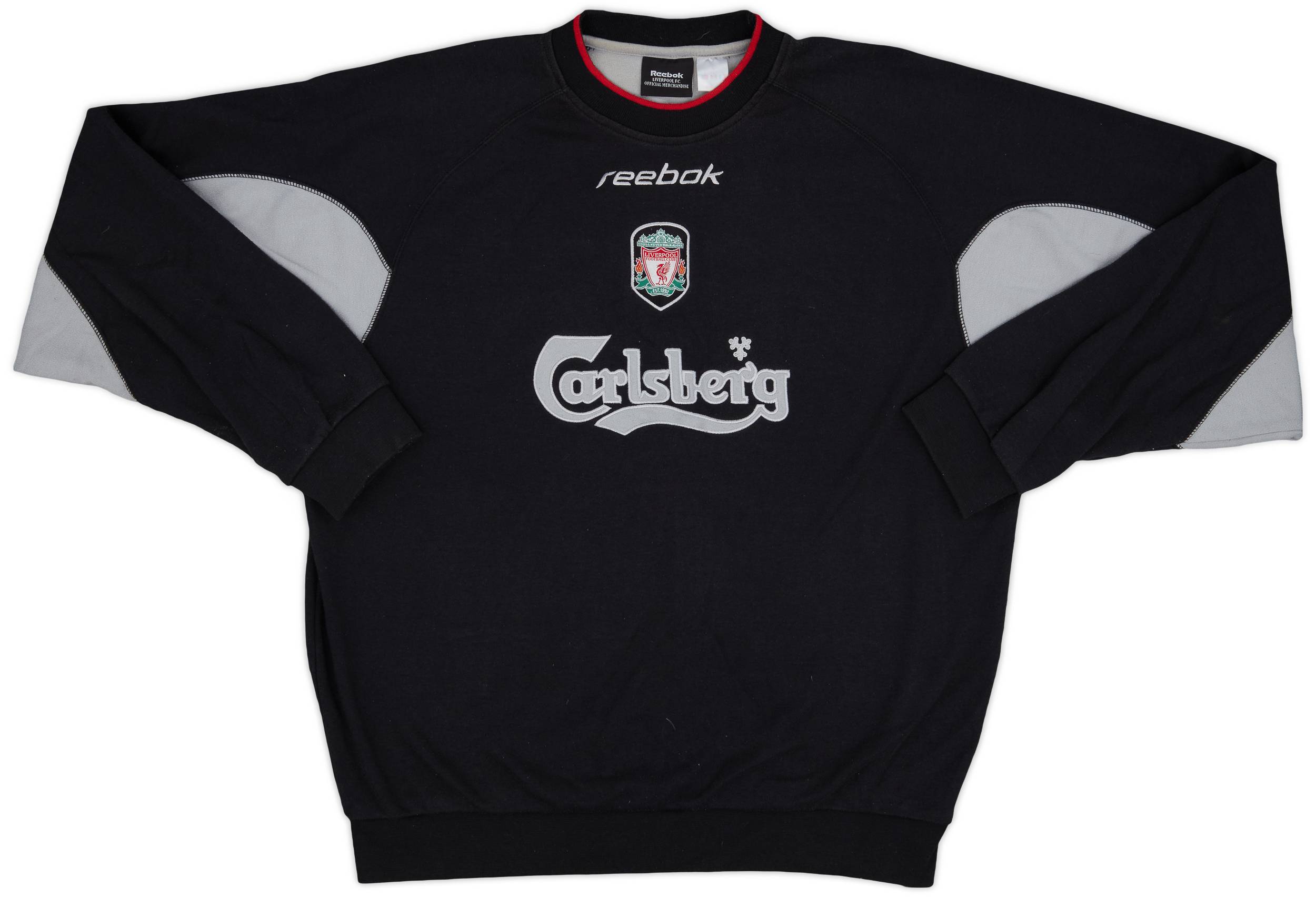2002-03 Liverpool Reebok Sweat Top - 8/10 - (L)