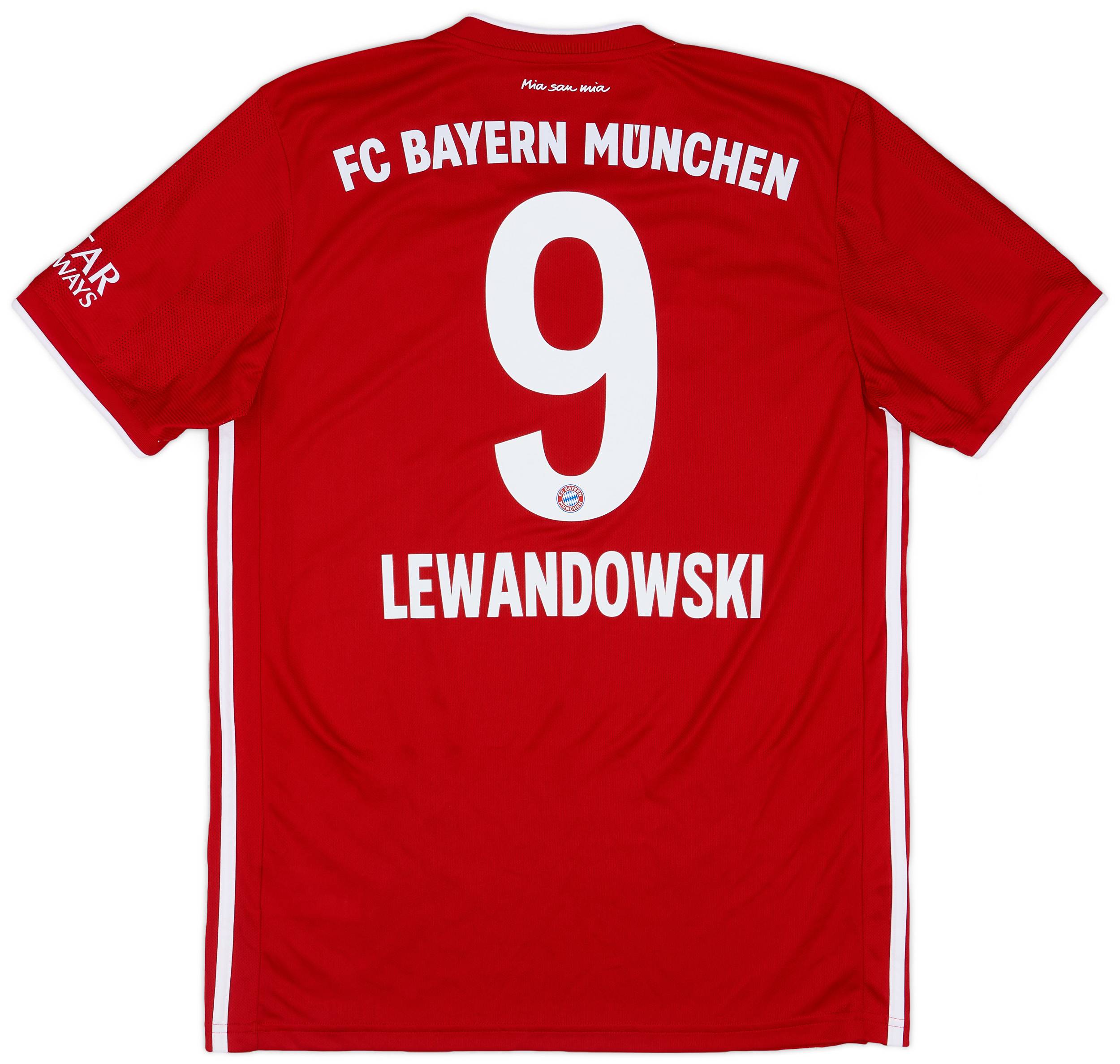 2020-21 Bayern Munich Home Shirt Lewandowski #9 - 9/10 - (M)