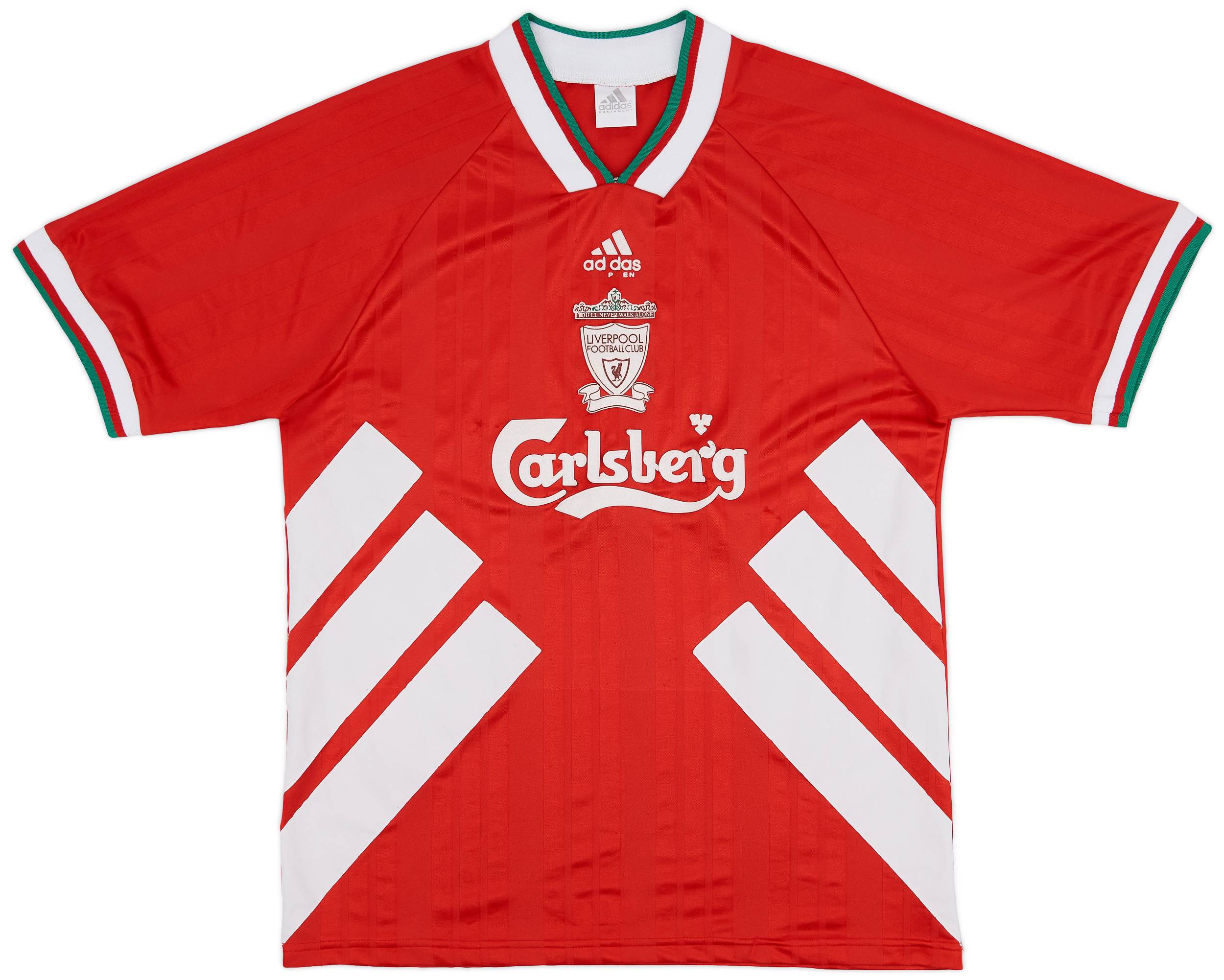 1993-95 Liverpool Home Shirt - 4/10 - (XL)