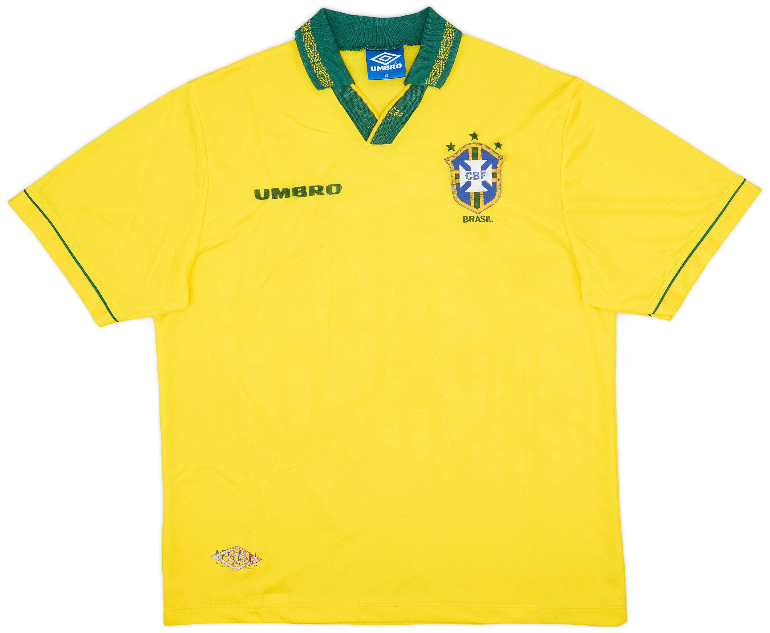 1993-94 Brazil Home Shirt - 5/10 - (XL)