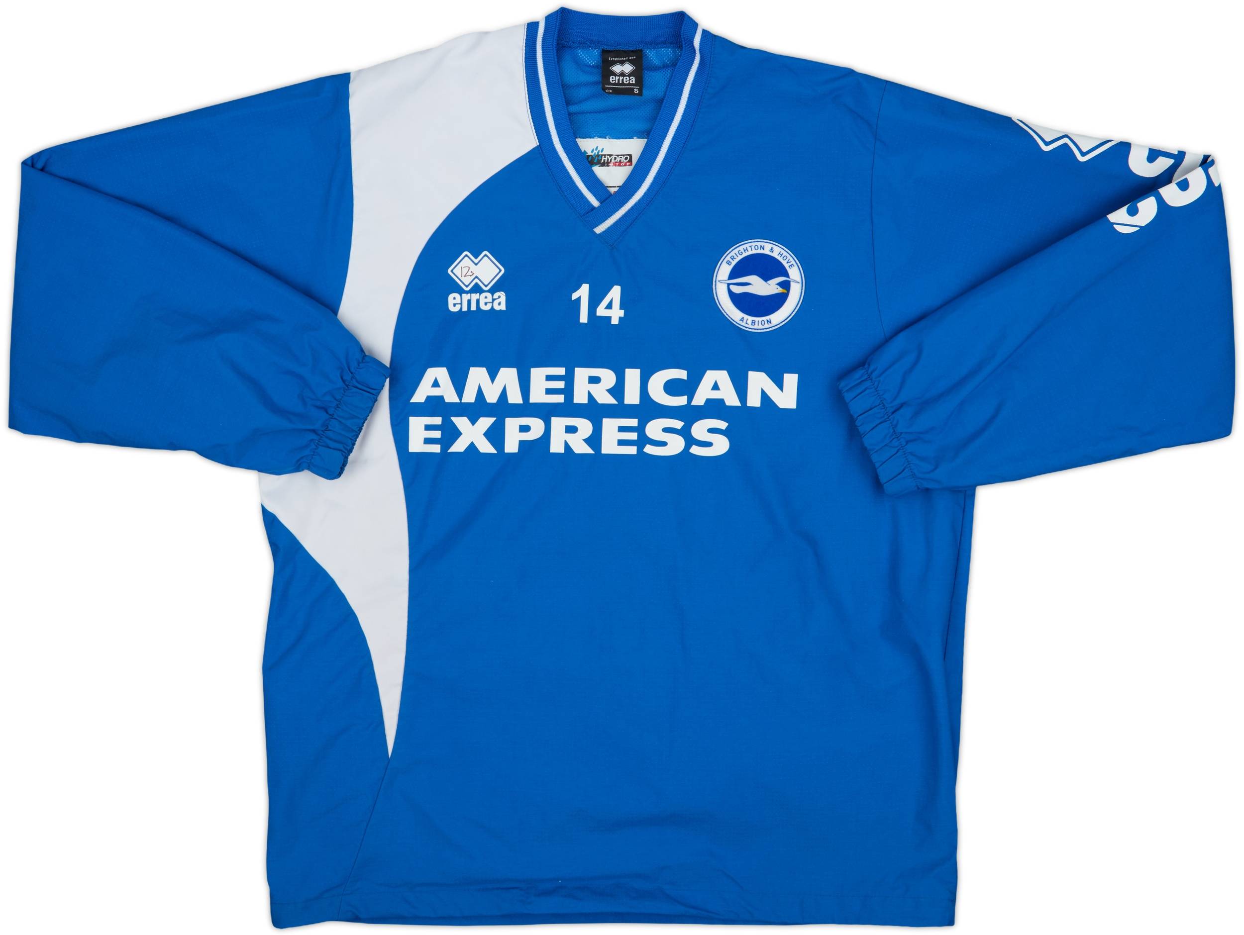 2012-13 Brighton Player Issue Errea Drill Top #14 - 8/10 - (S)