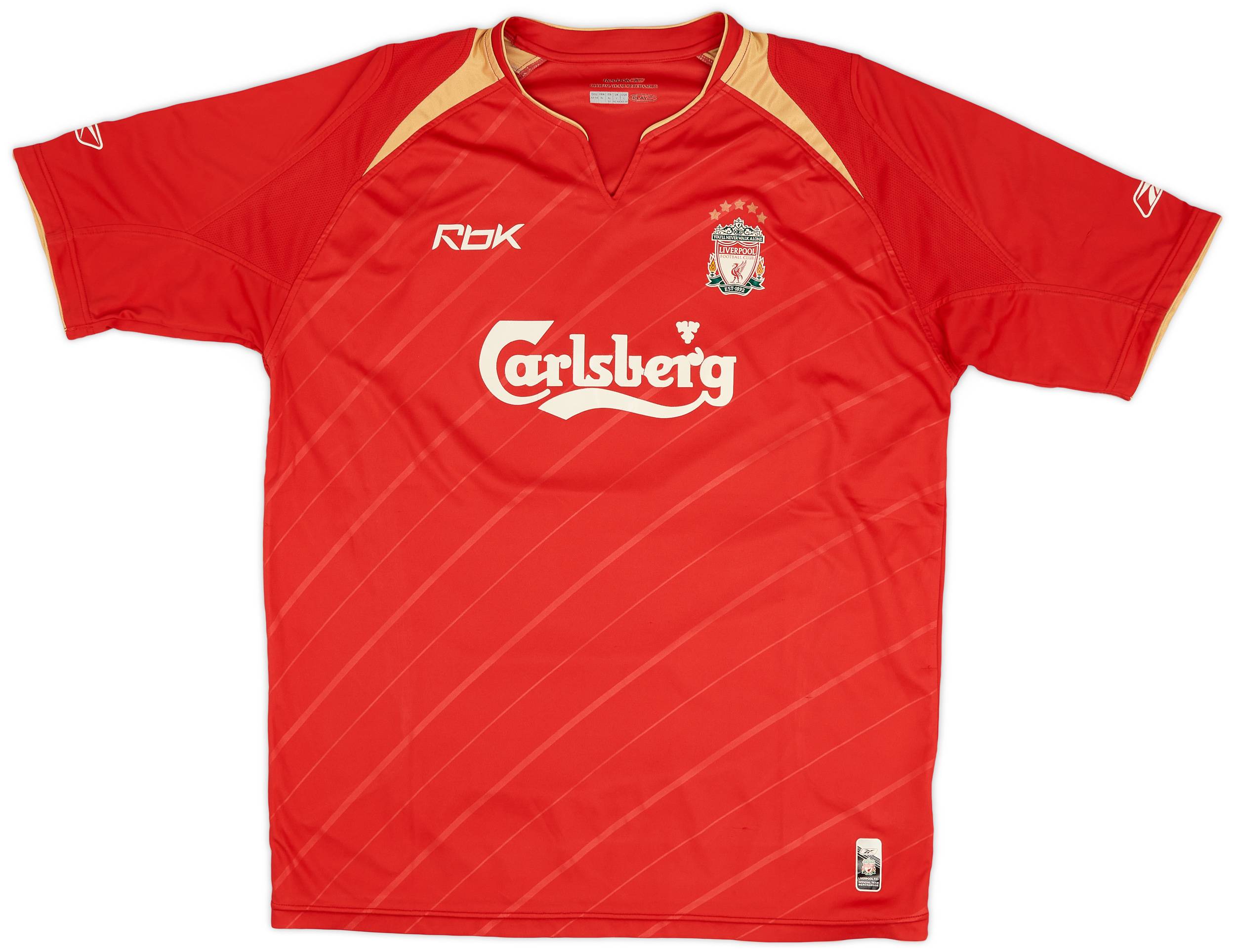 2005-06 Liverpool CL Home Shirt - 6/10 - (L)
