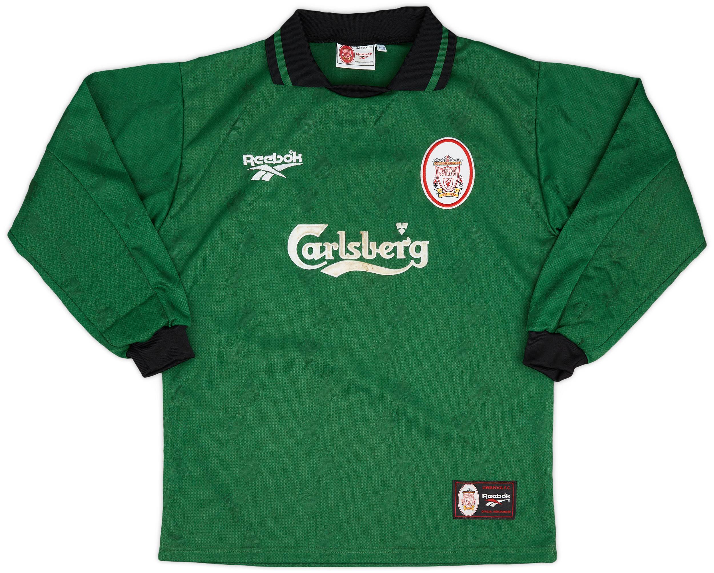 1996-97 Liverpool GK Shirt - 7/10 - (Y)