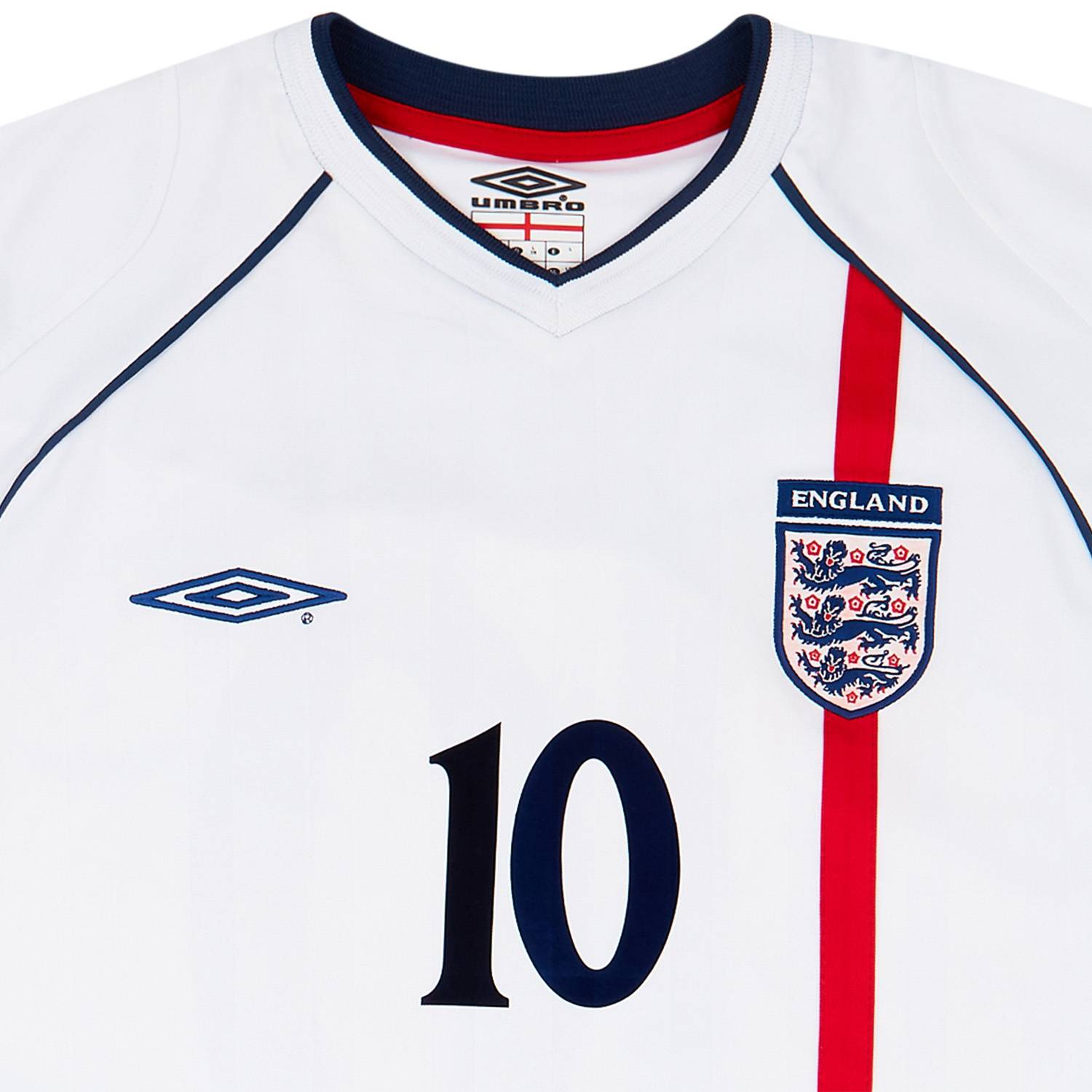 2001-03 England Home Shirt Owen #10 - 8/10