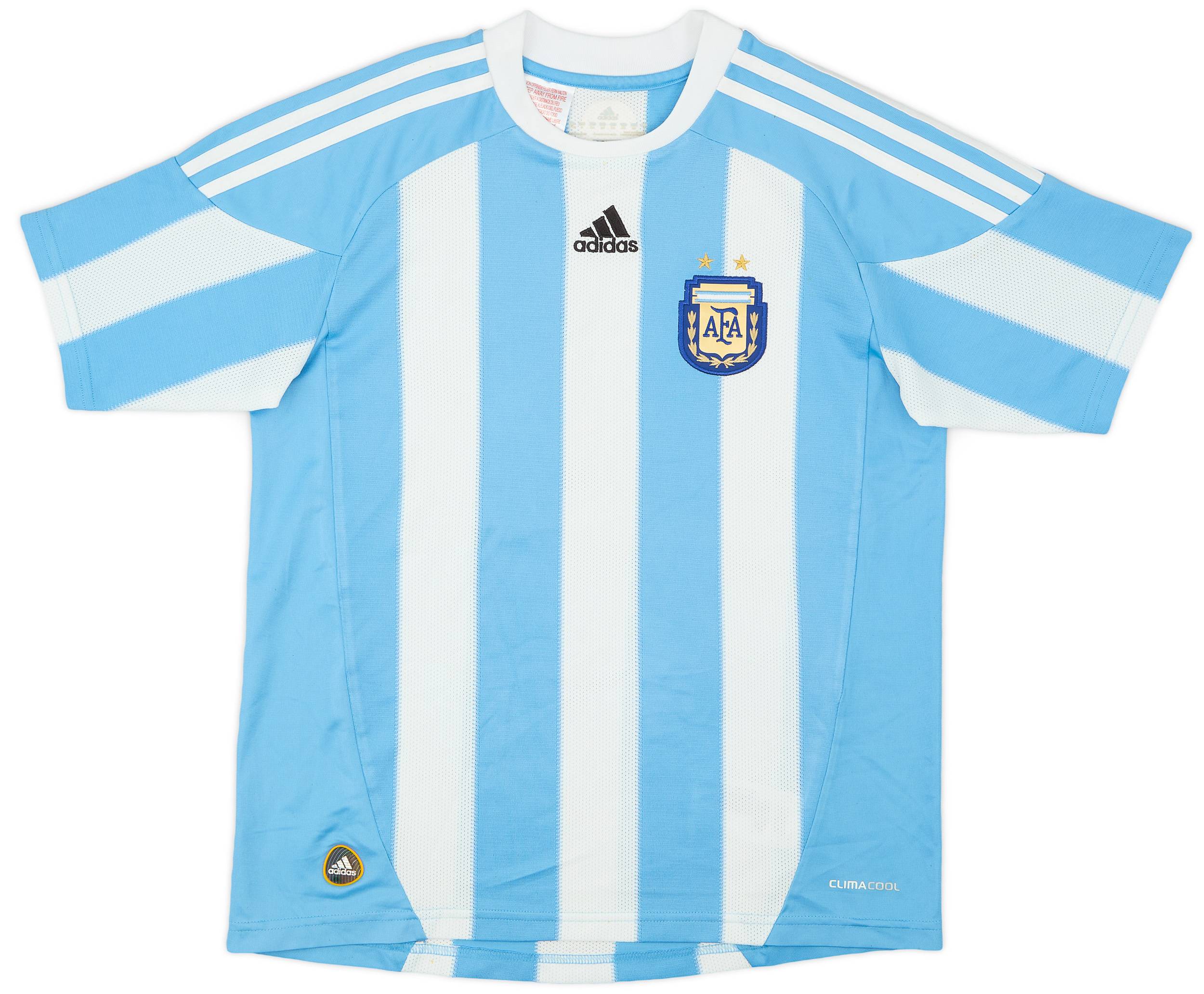2010-11 Argentina Home Shirt - 7/10 - (M.Boys)