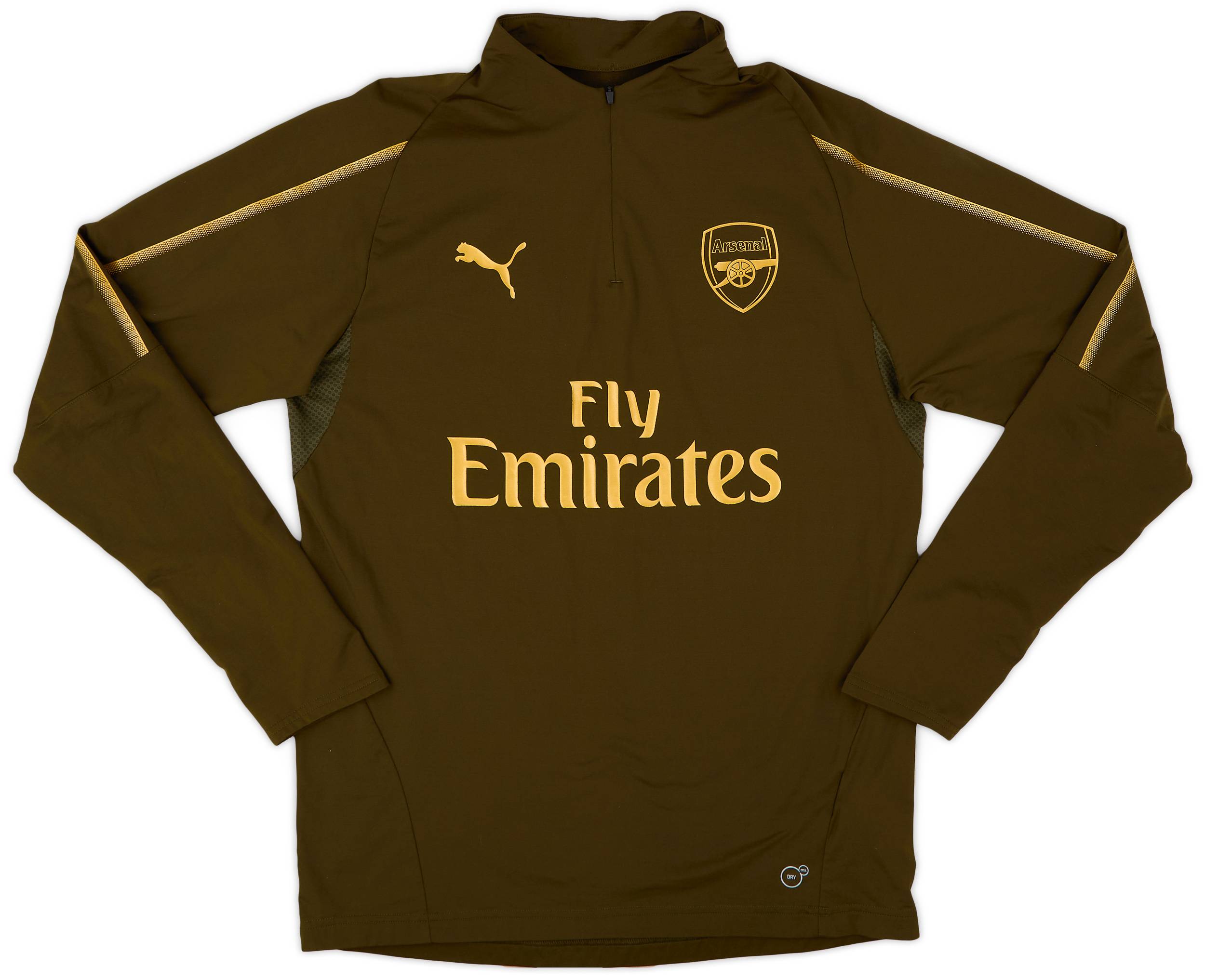 2018-19 Arsenal Puma 1/4 Zip Training Top - 8/10 - (S)
