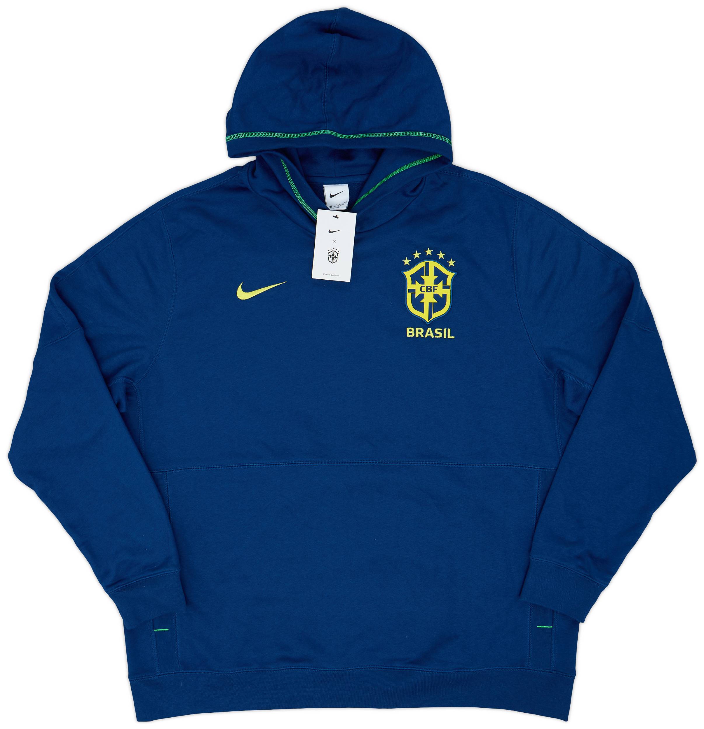 2022-23 Brazil Nike Hooded Sweat Top (XXL)