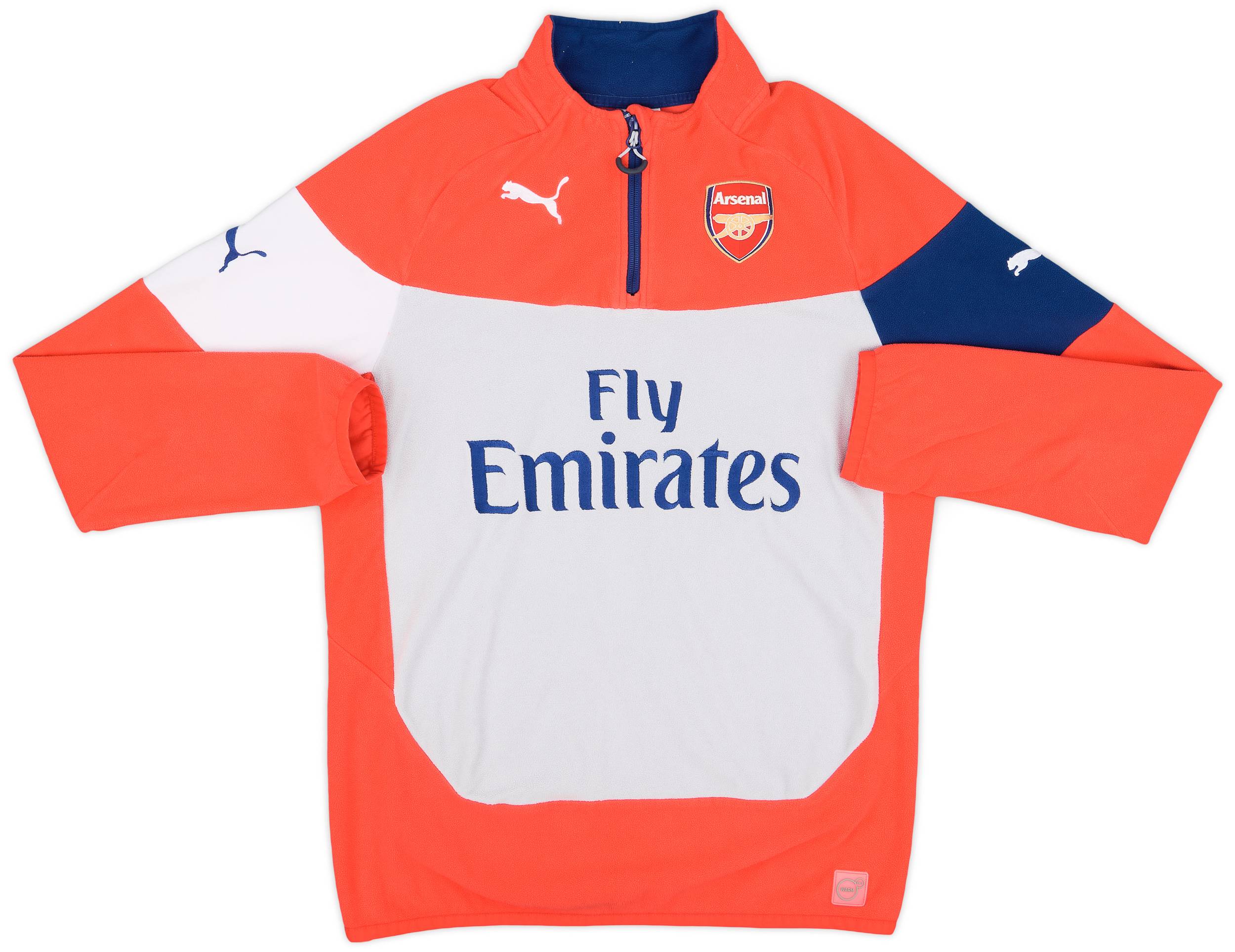 2014-15 Arsenal Puma 1/4 Zip Fleece Top - 8/10 - (M)