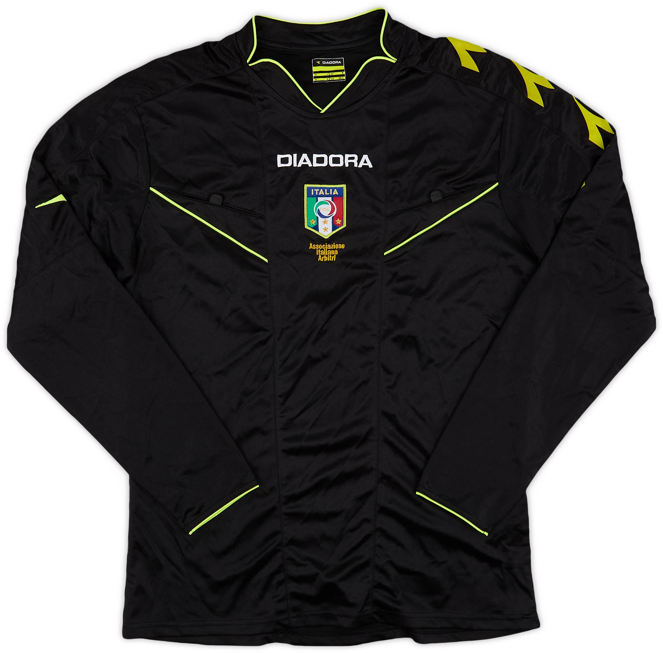 2013-15 Italy Diadora Referee L/S Shirt - 6/10 - (M)