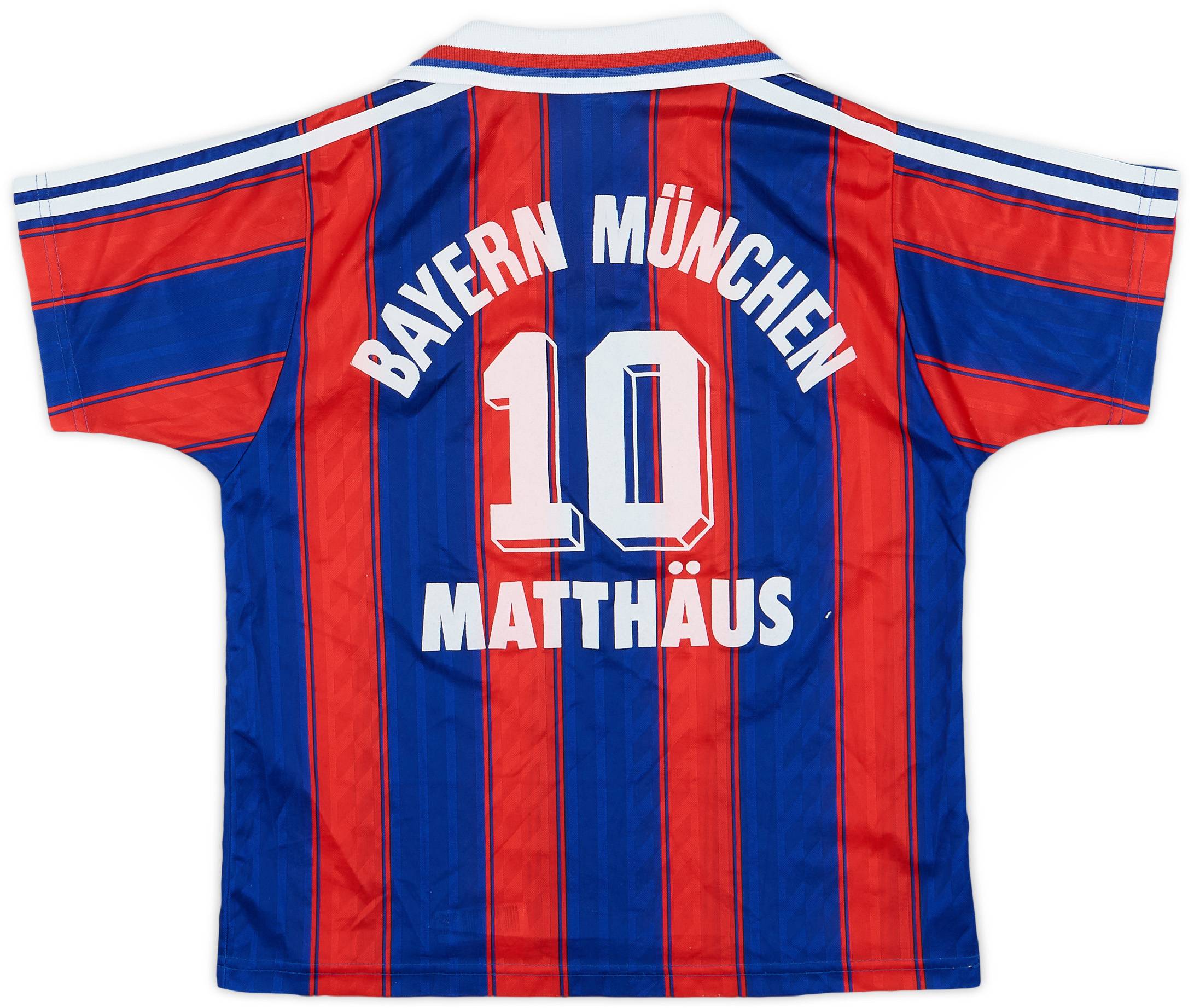 1995-97 Bayern Munich Home Shirt Matthaus #10 - 6/10 - (XS.Boys)