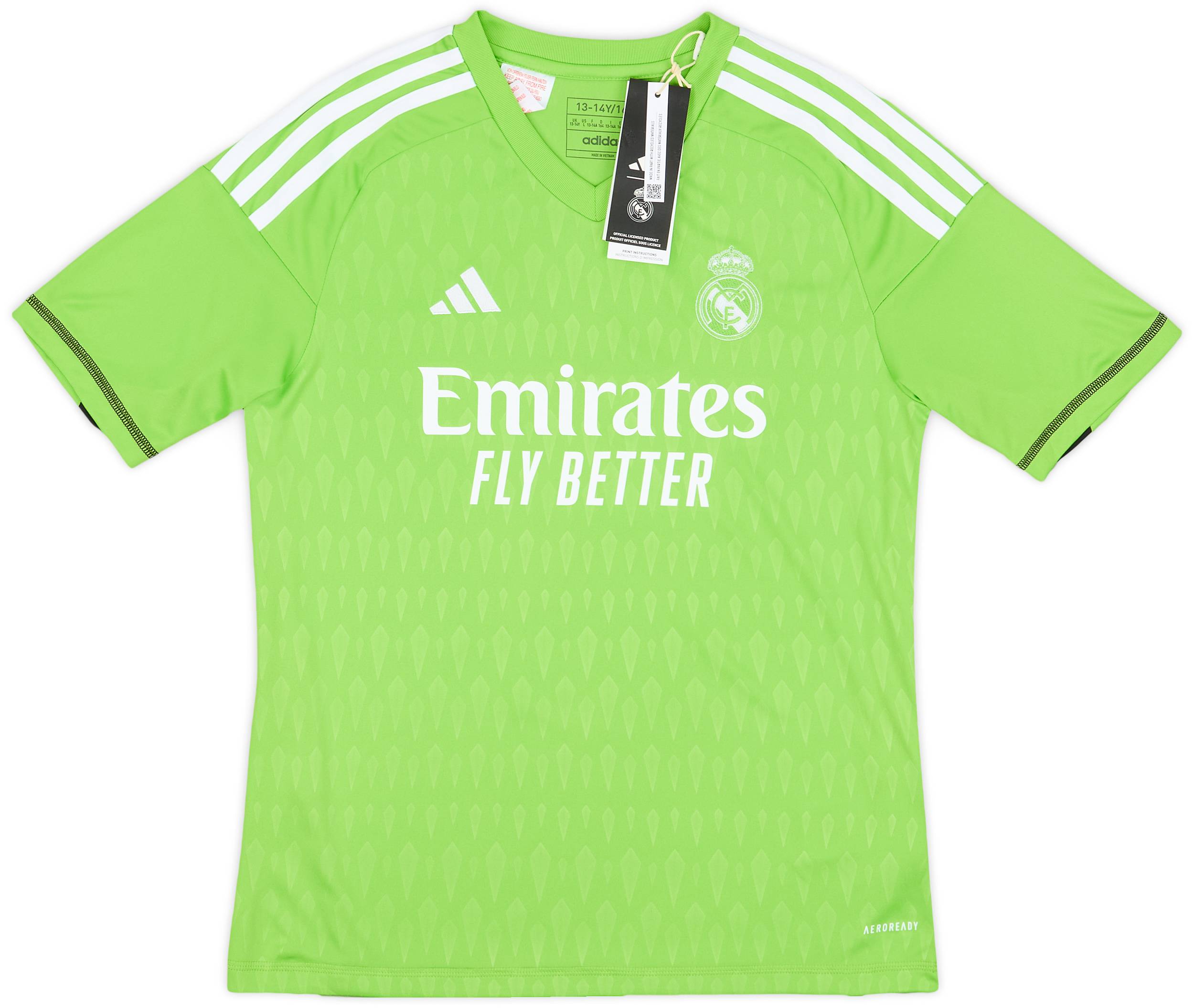 2023-24 Real Madrid GK Home Full Kit Courtois #1 (KIDS)