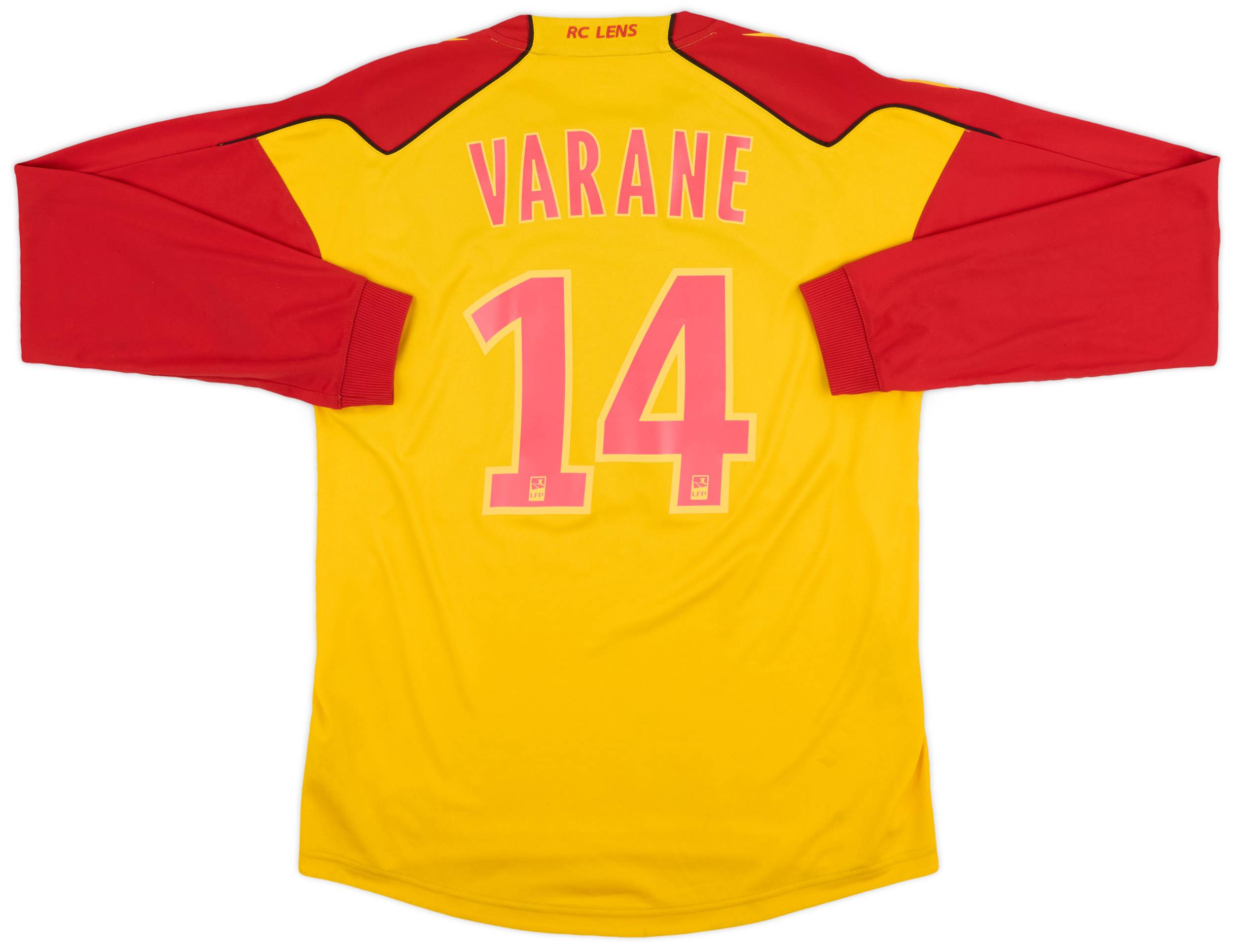 2010-11 Lens Home L/S Shirt Varane #14 - 6/10 - (L)