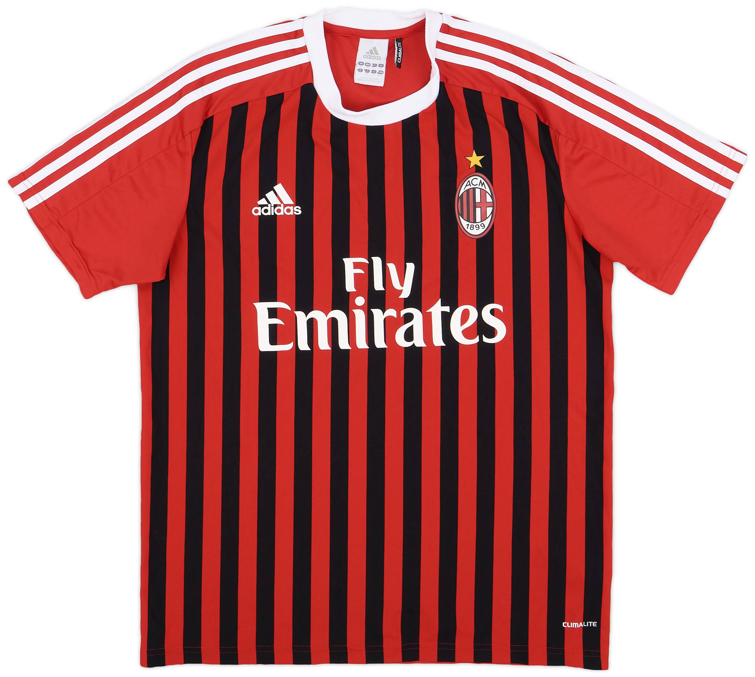 2011-12 AC Milan Basic Home Shirt - 10/10 - (M)