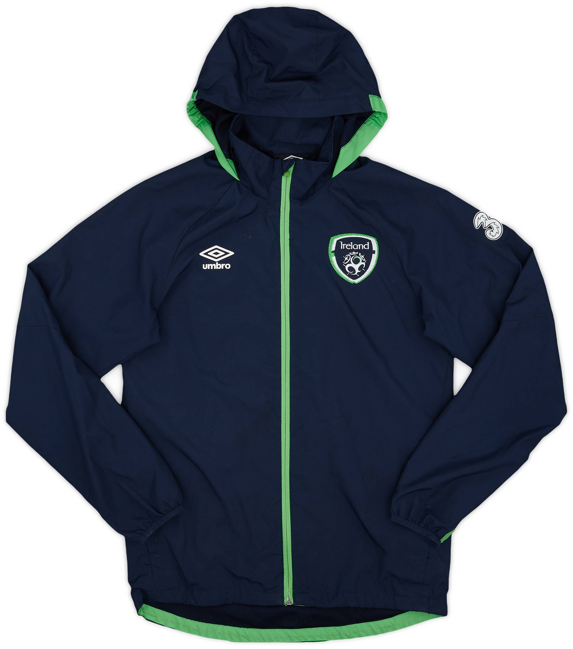 2016-17 Ireland Umbro Hooded Rain Jacket - 9/10 - (S)