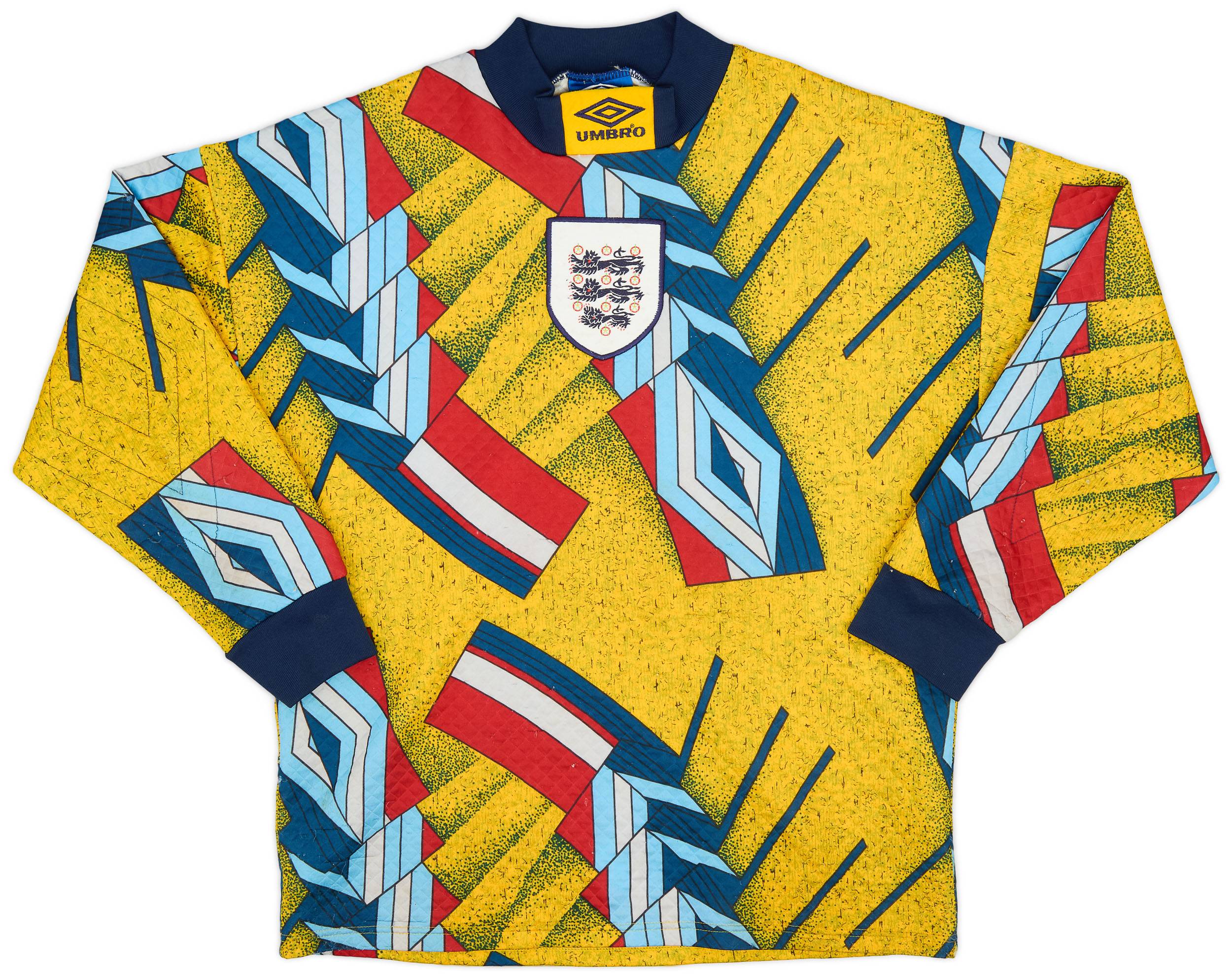 1993-95 England GK Shirt - 8/10 - (M)
