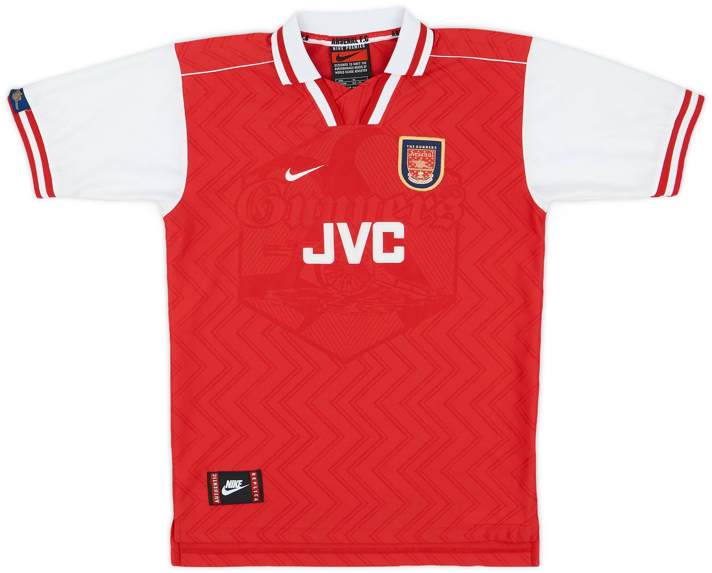 1996-98 Arsenal Home Shirt - 9/10 - (XL.Boys)