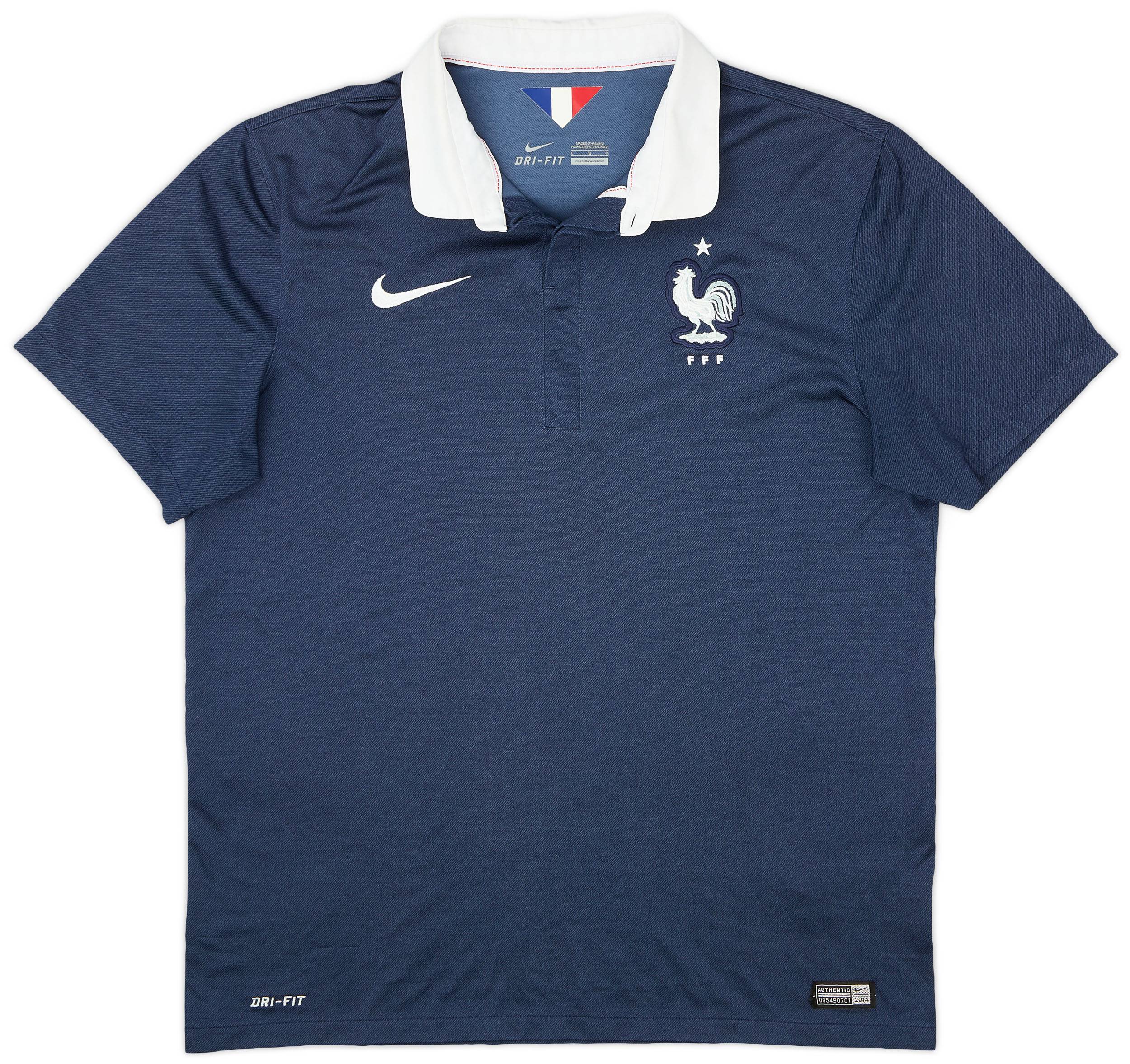 2014-15 France Home Shirt - 8/10 - (L)
