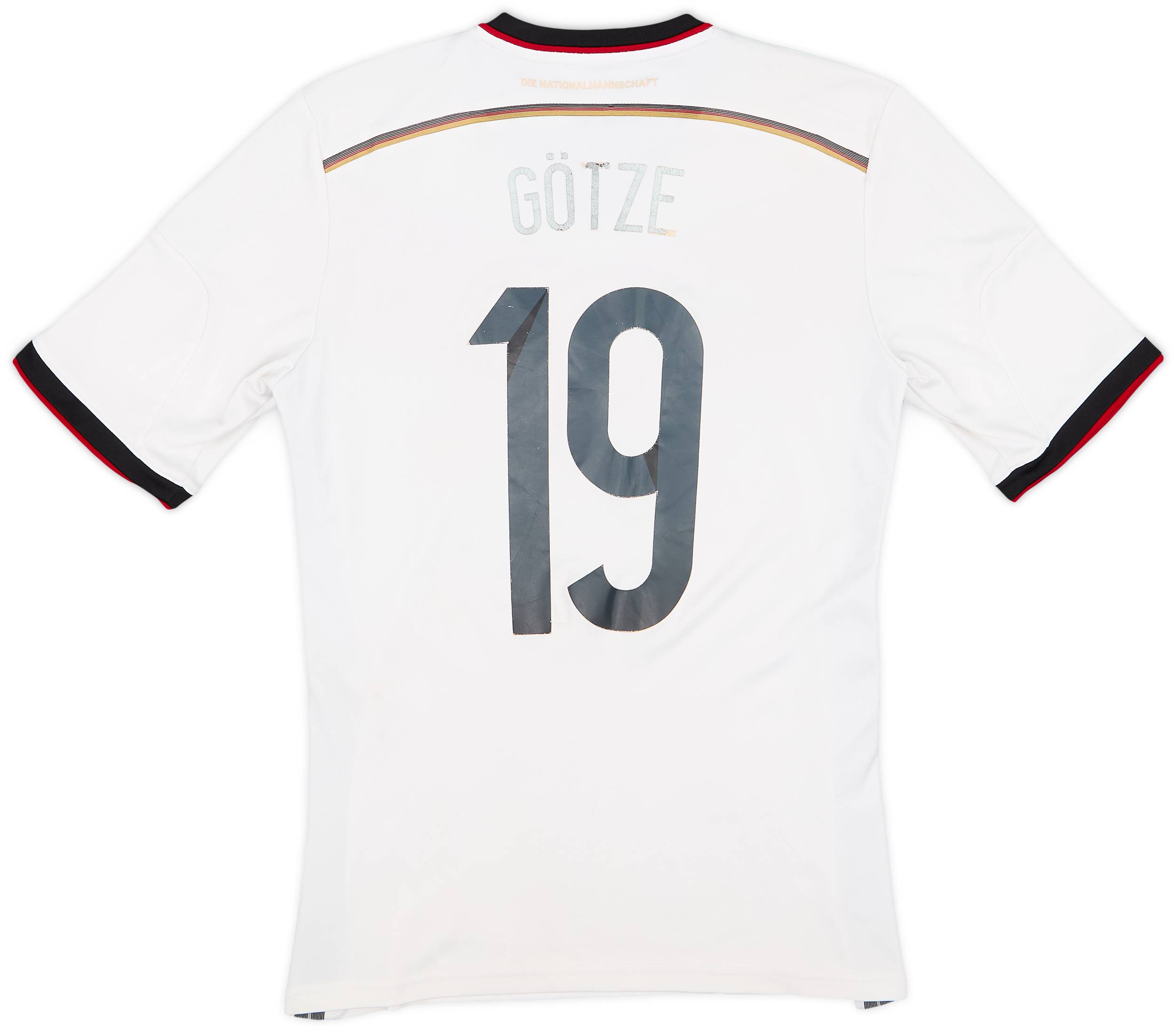 2014-15 Germany Home Shirt Gotze #19 - 3/10 - (S)