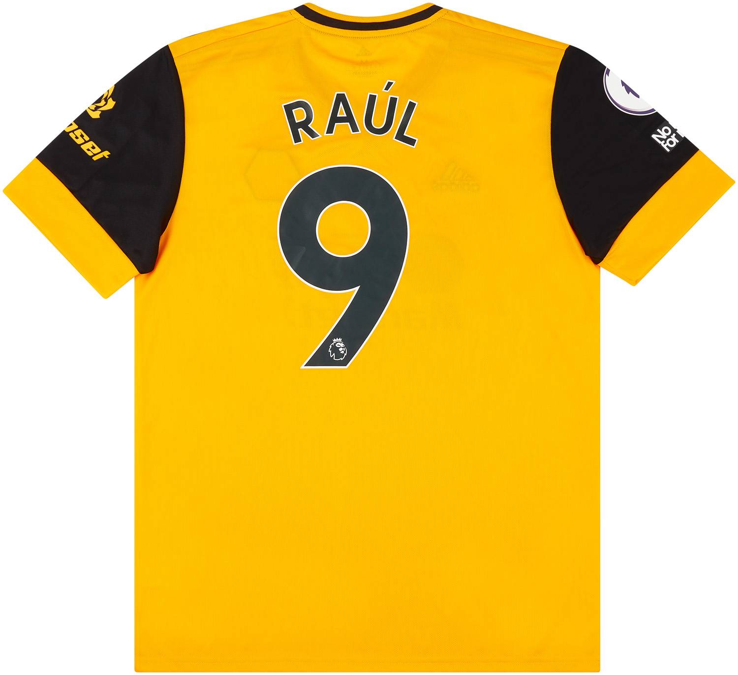 2020-21 Wolves Match Issue Home Shirt Raul #9 (v Man City)
