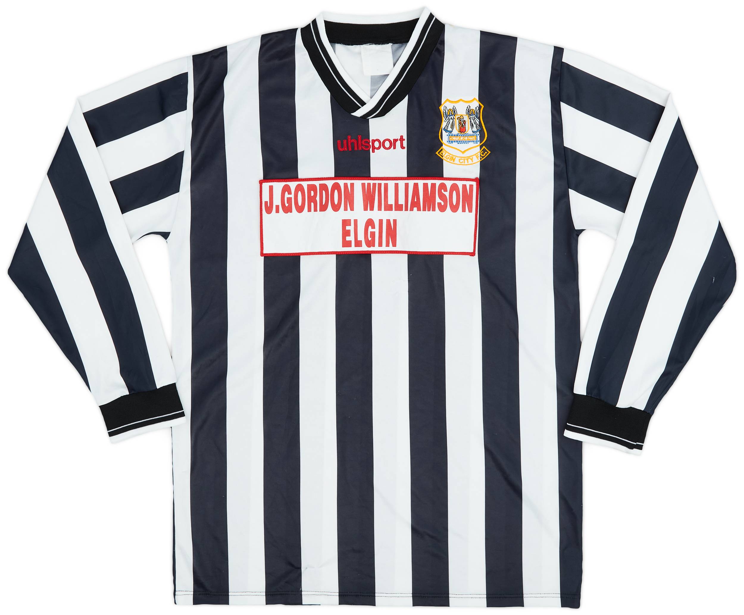 1998-99 Elgin City Home L/S Shirt - 7/10 - (L)