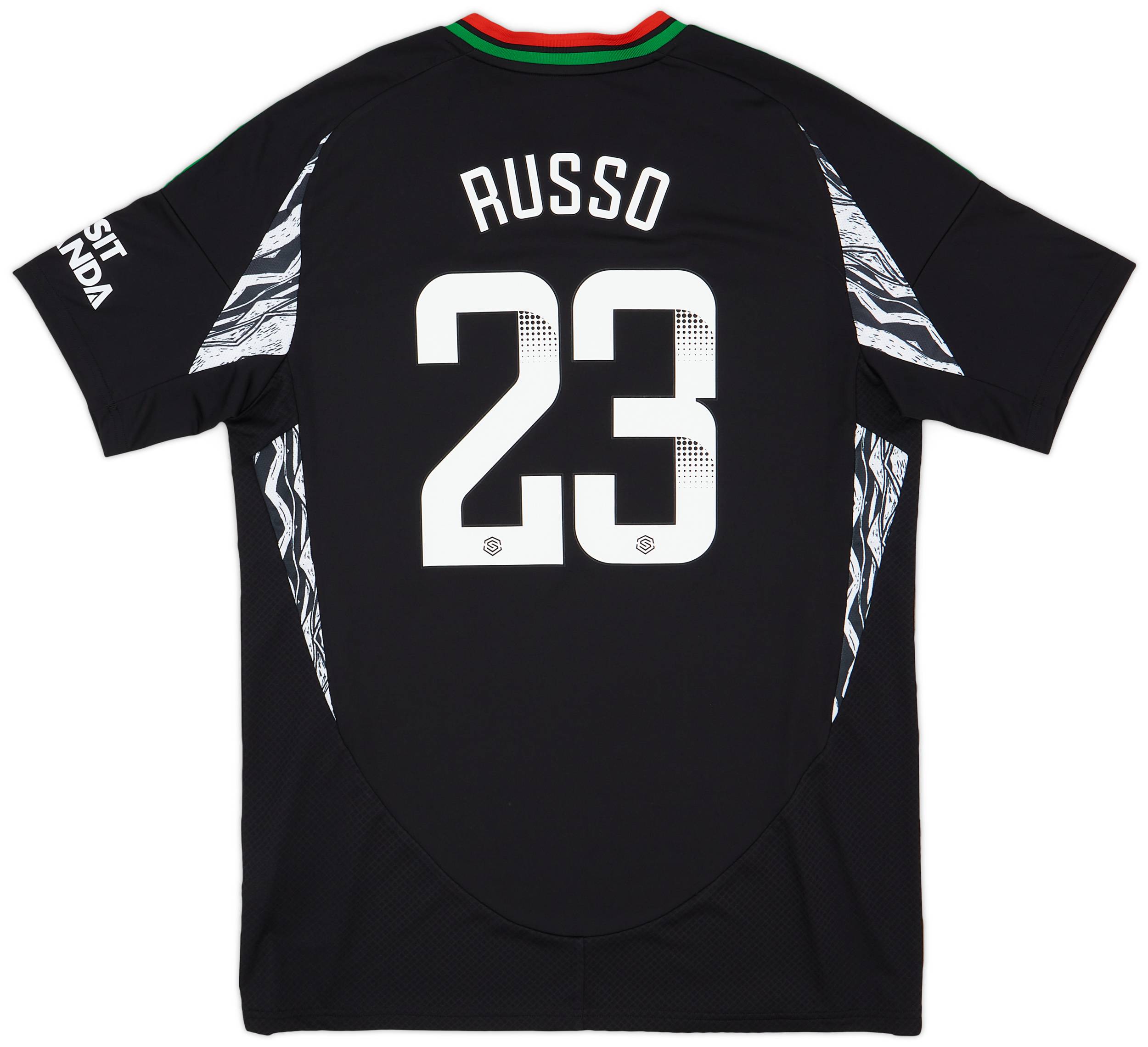 2024-25 Arsenal Women's Away Shirt Russo #23 (Unisex Fit)