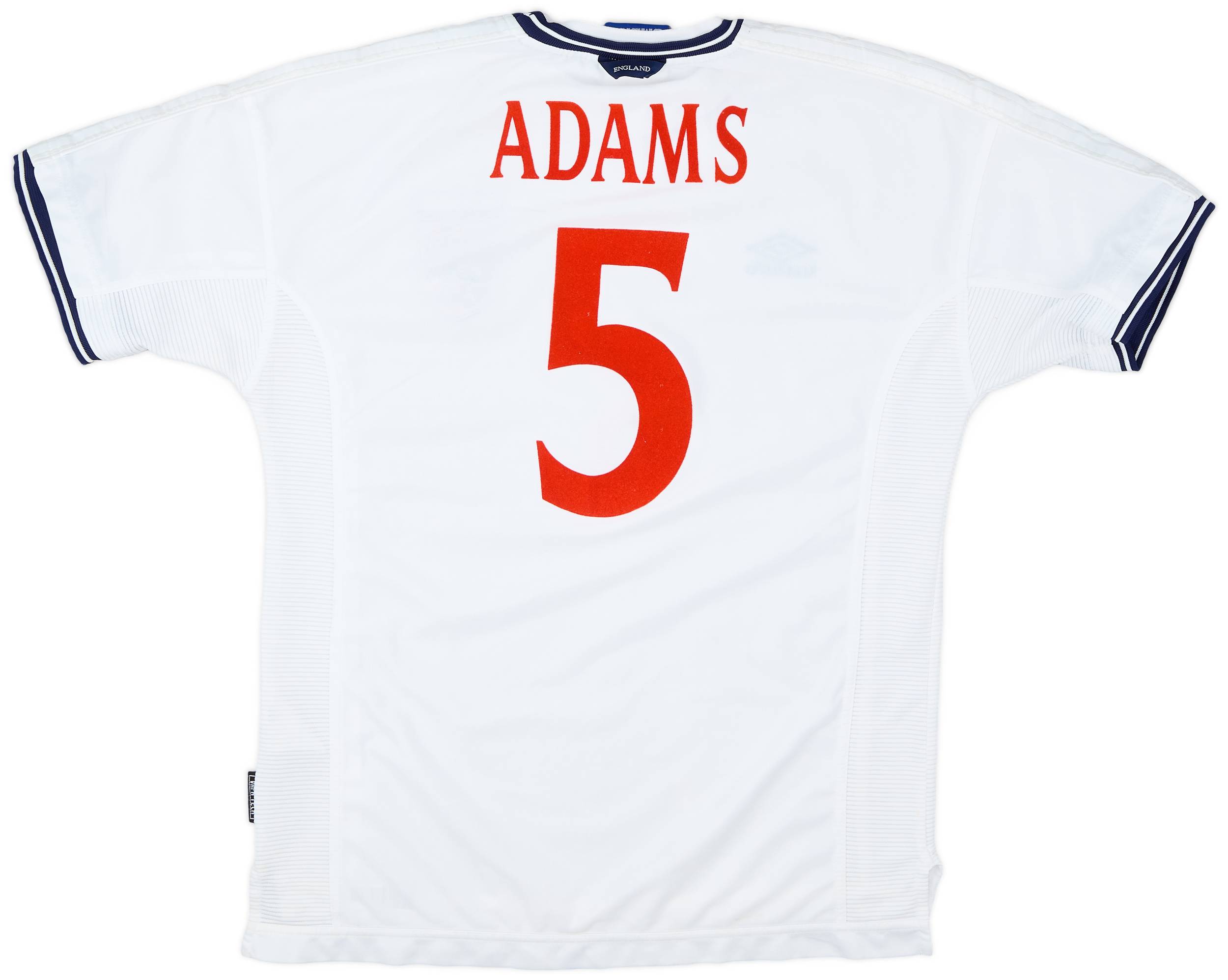 1999-01 England Home Shirt Adams #5 - 5/10 - (L)