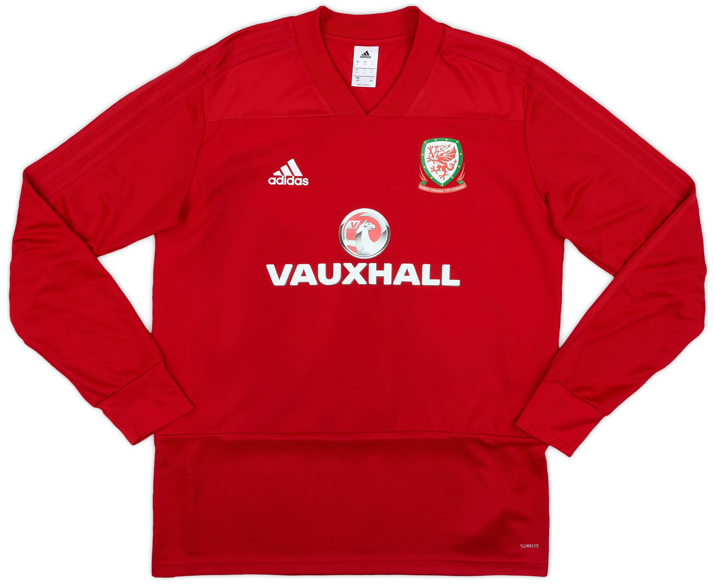 2018-19 Wales adidas Training Top - As New