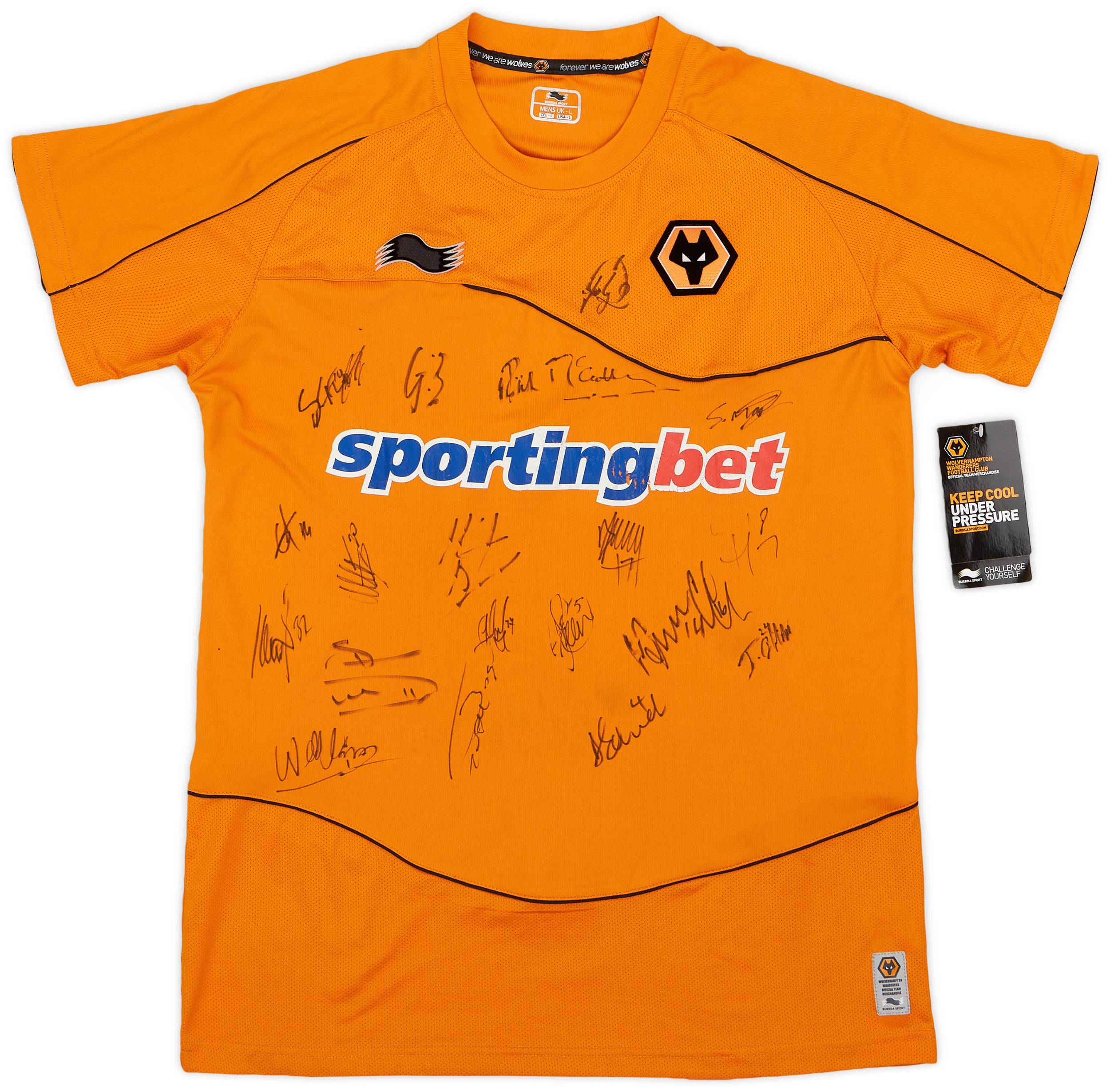 2011-12 Wolves Signed Home Shirt (L)