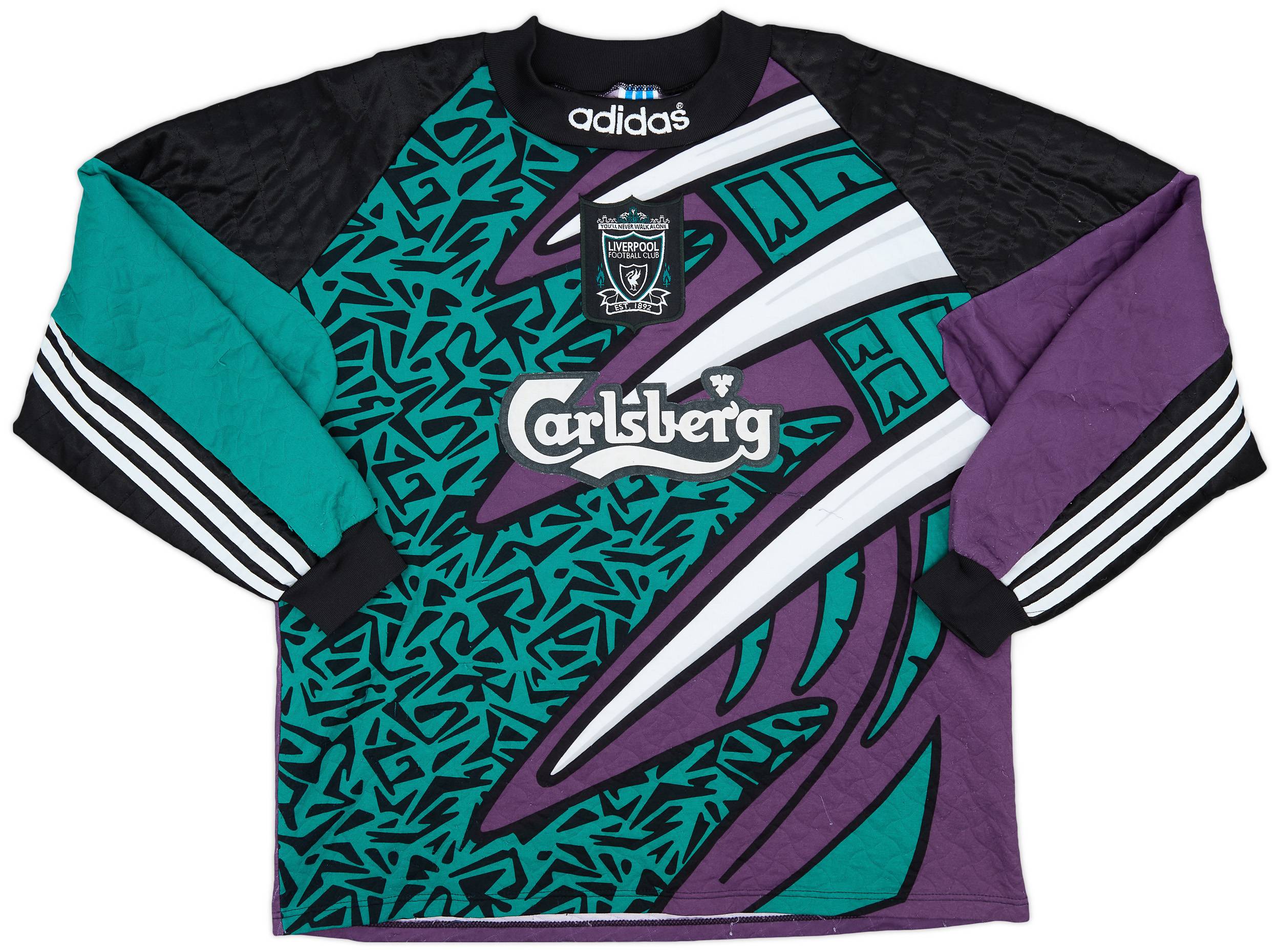 1995-96 Liverpool GK Shirt - 7/10 - (L)