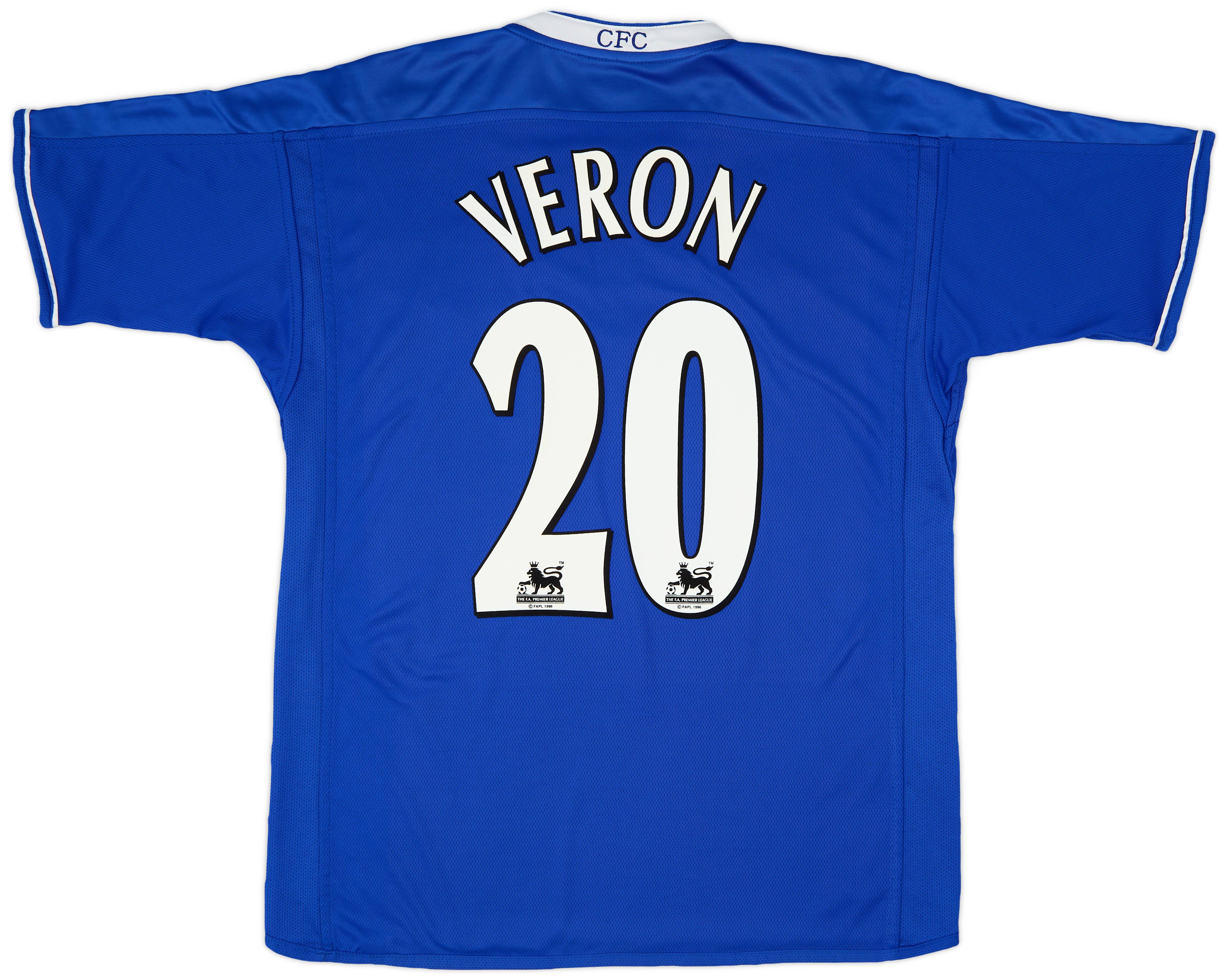 2003-05 Chelsea Home Shirt Veron #20 - 9/10 - (M)