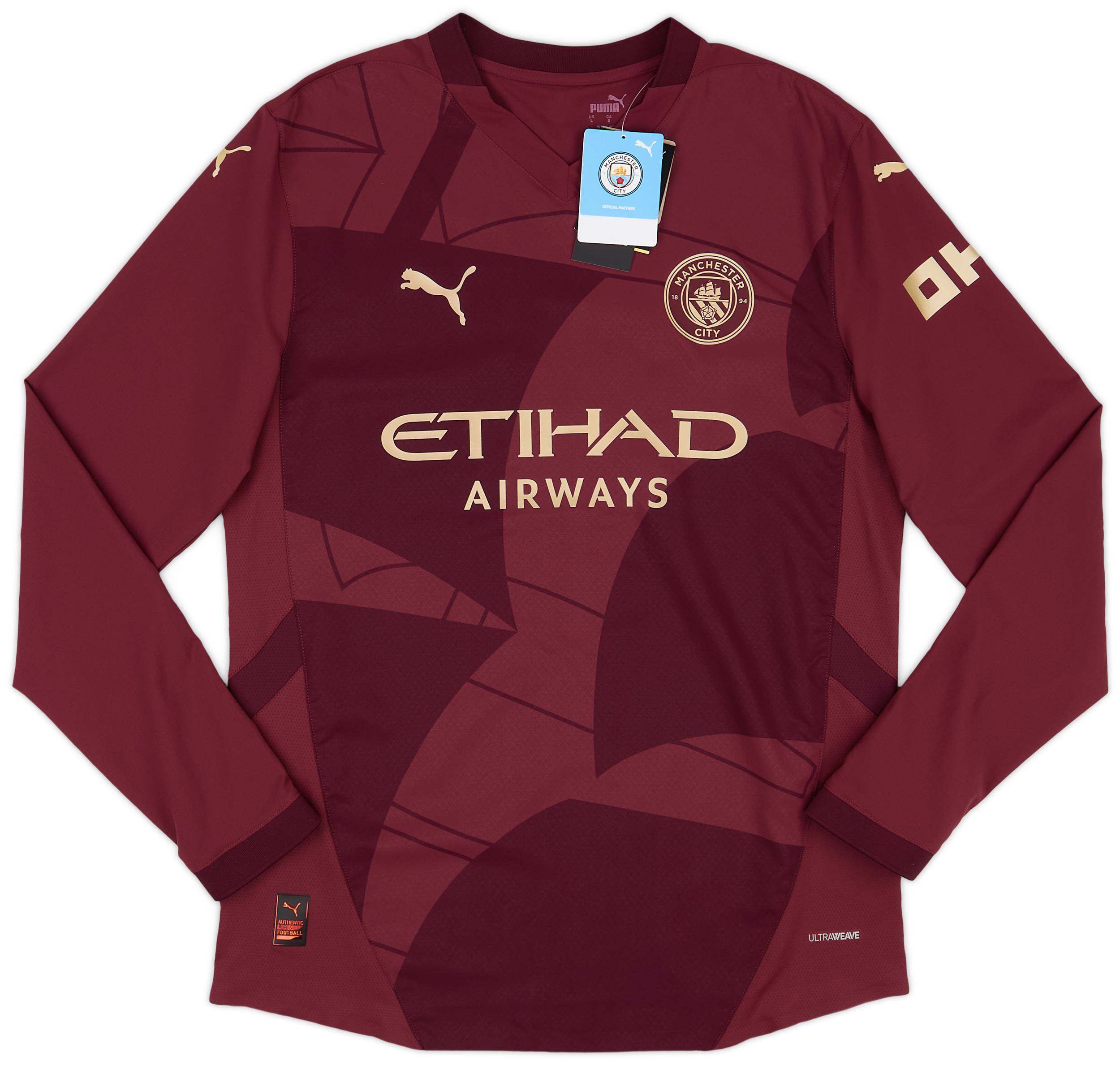 2024-25 Manchester City Authentic Third L/S Shirt