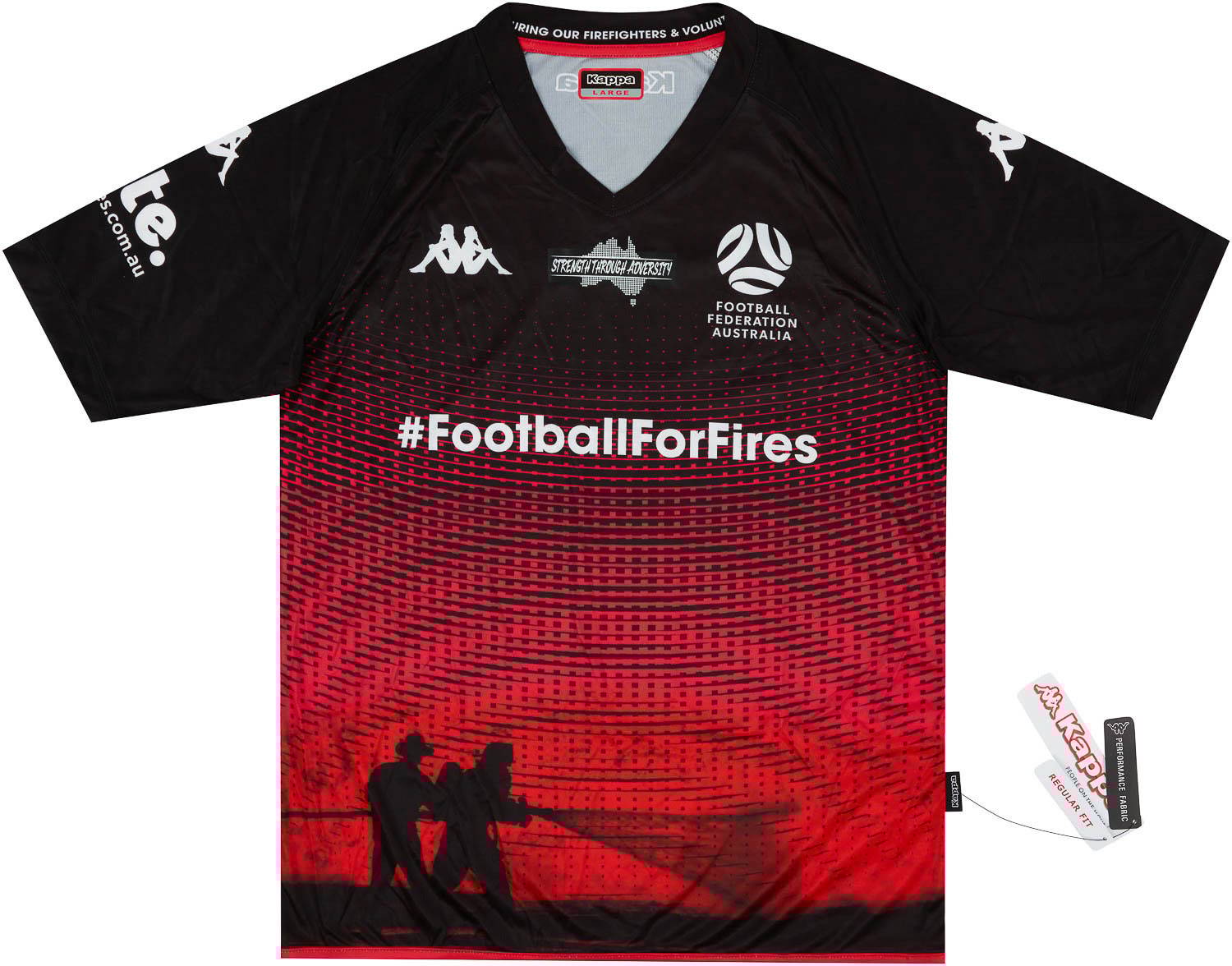 2020 Football for Fires Fire Fighters All Stars Shirt