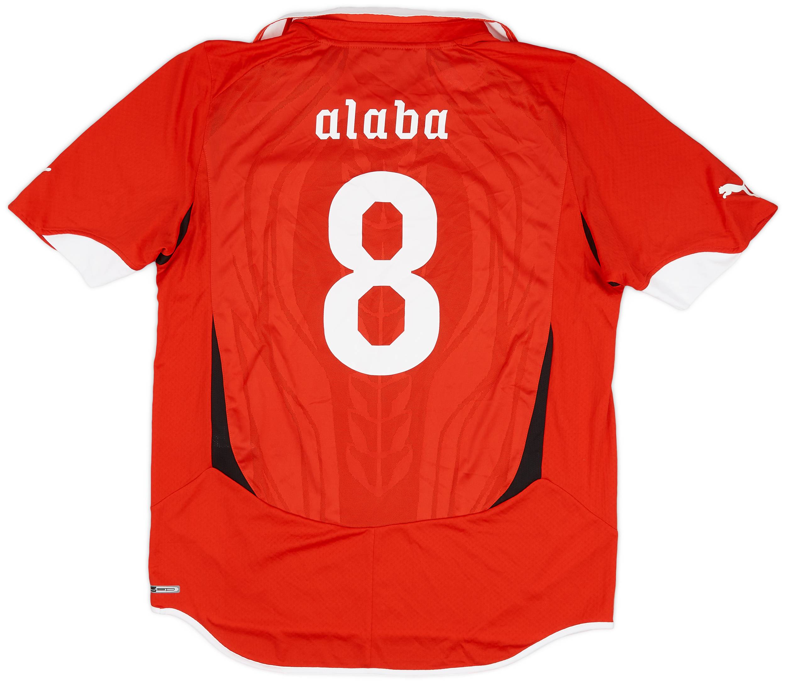 2010 Austria Authentic Home Shirt Alaba #8 - 8/10 - (XL)