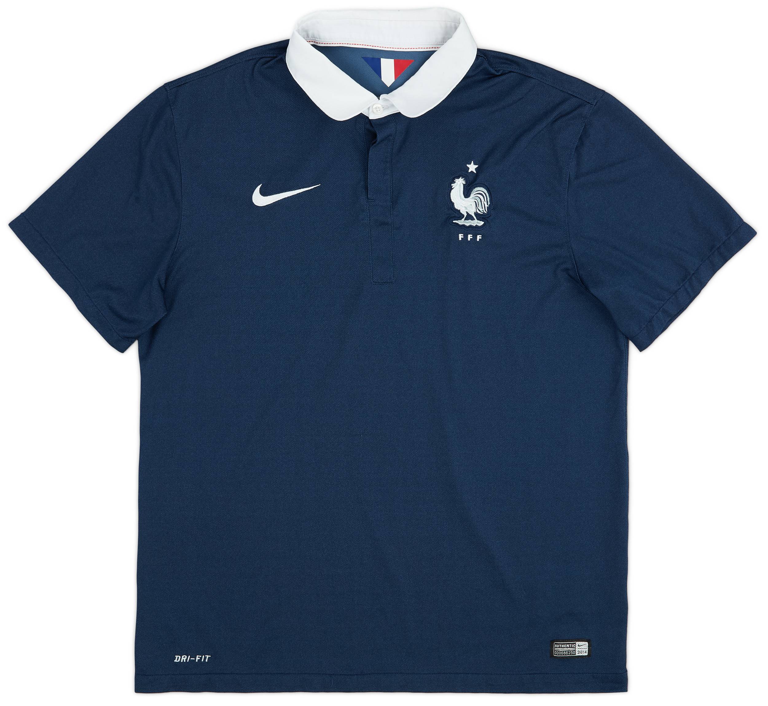 2014-15 France Home Shirt - 9/10 - (L)