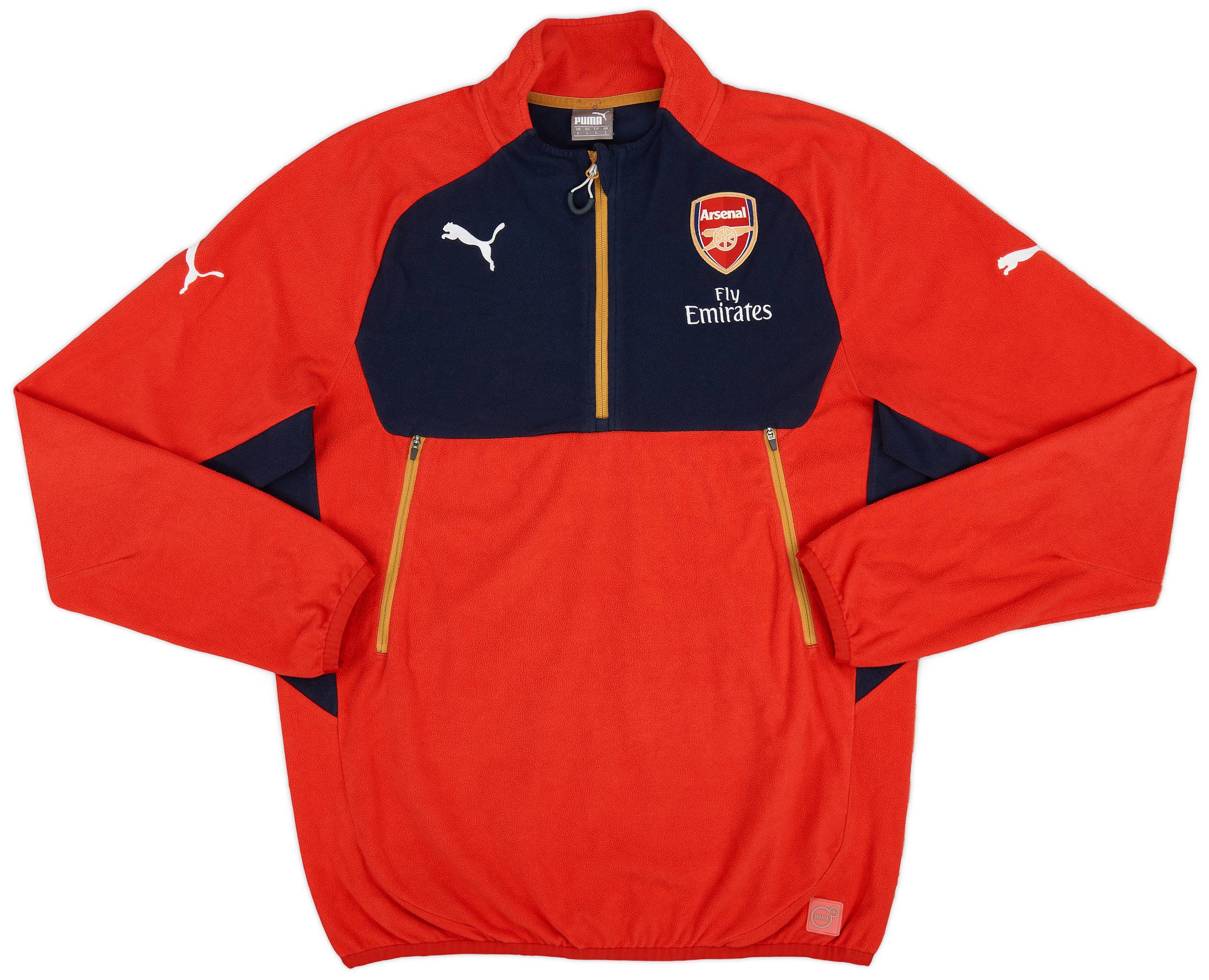 2014-15 Arsenal Puma 1/4 Zip Fleece Top - 10/10 - (L)